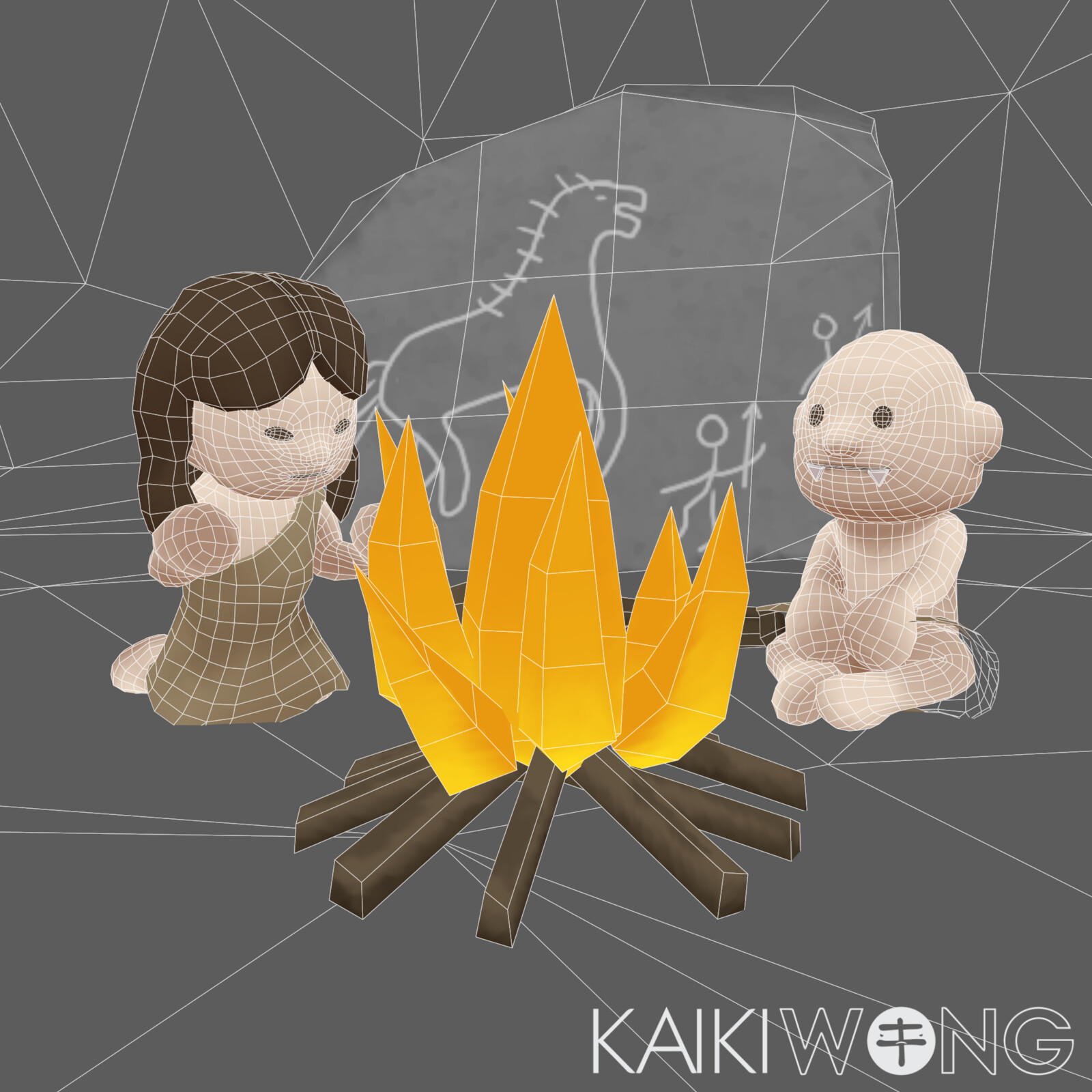 Kaiki Wong - Chibi Cavemen