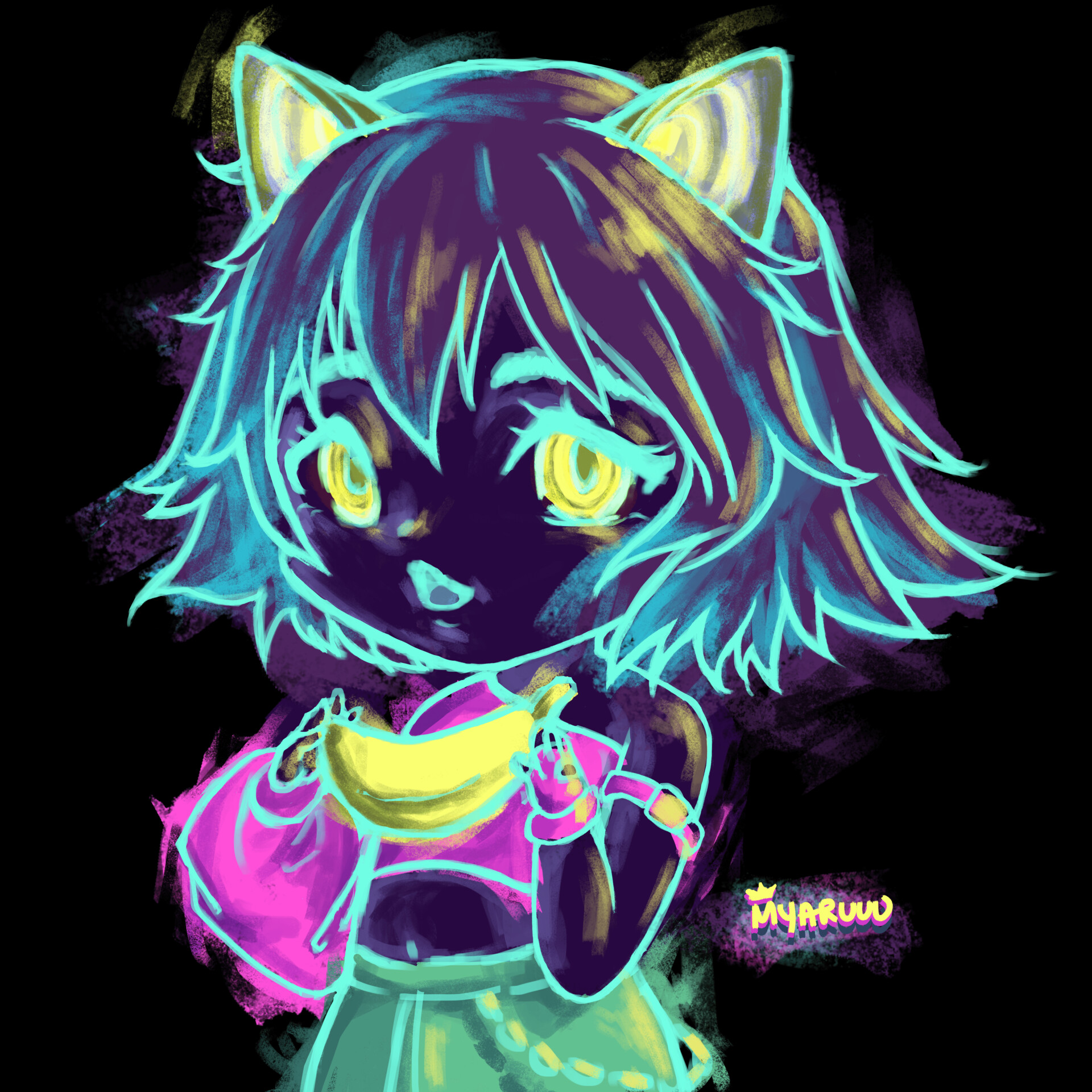 ArtStation - Mayushii Cyberpunk banana