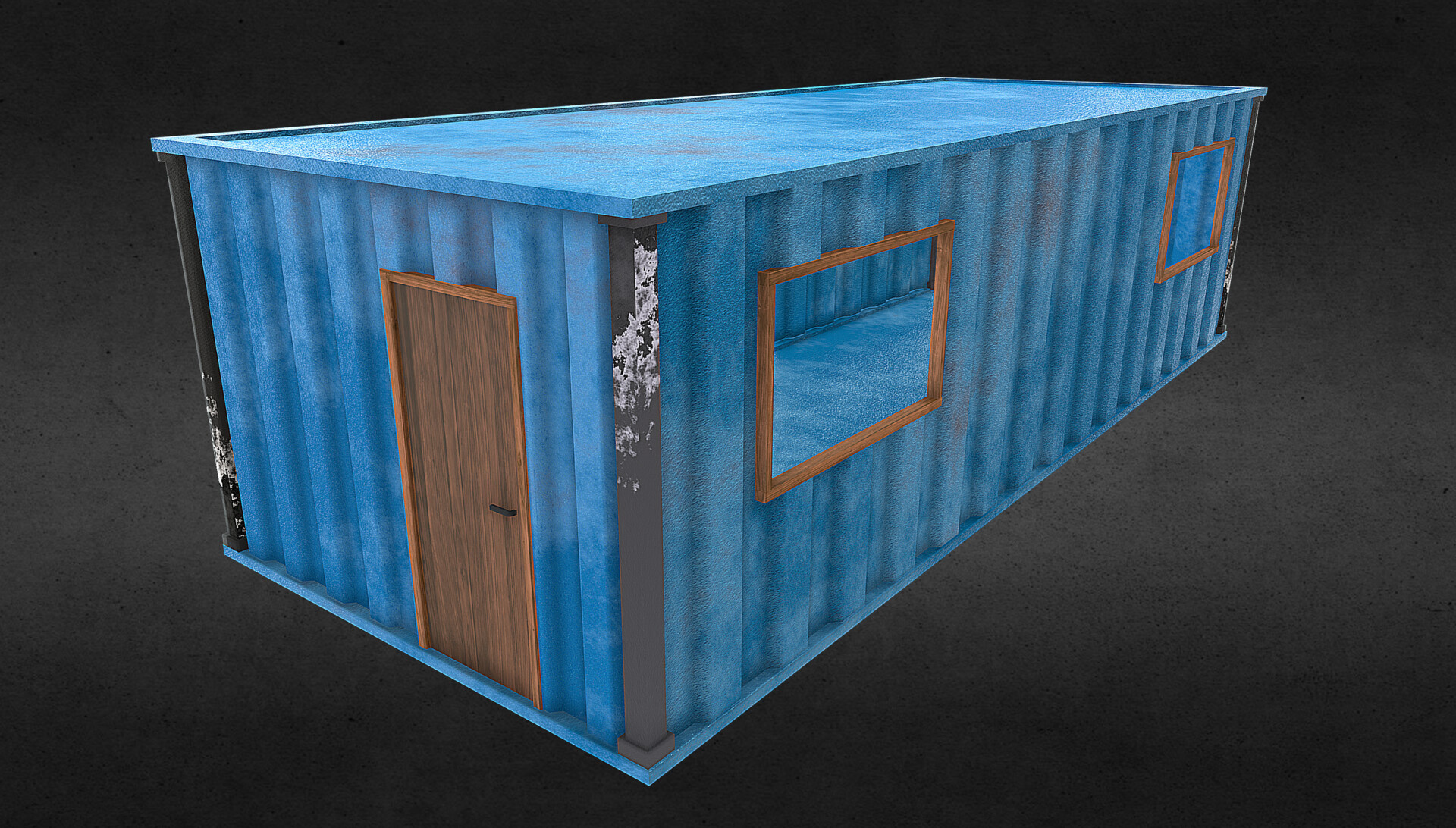 ArtStation - Container house building low poly