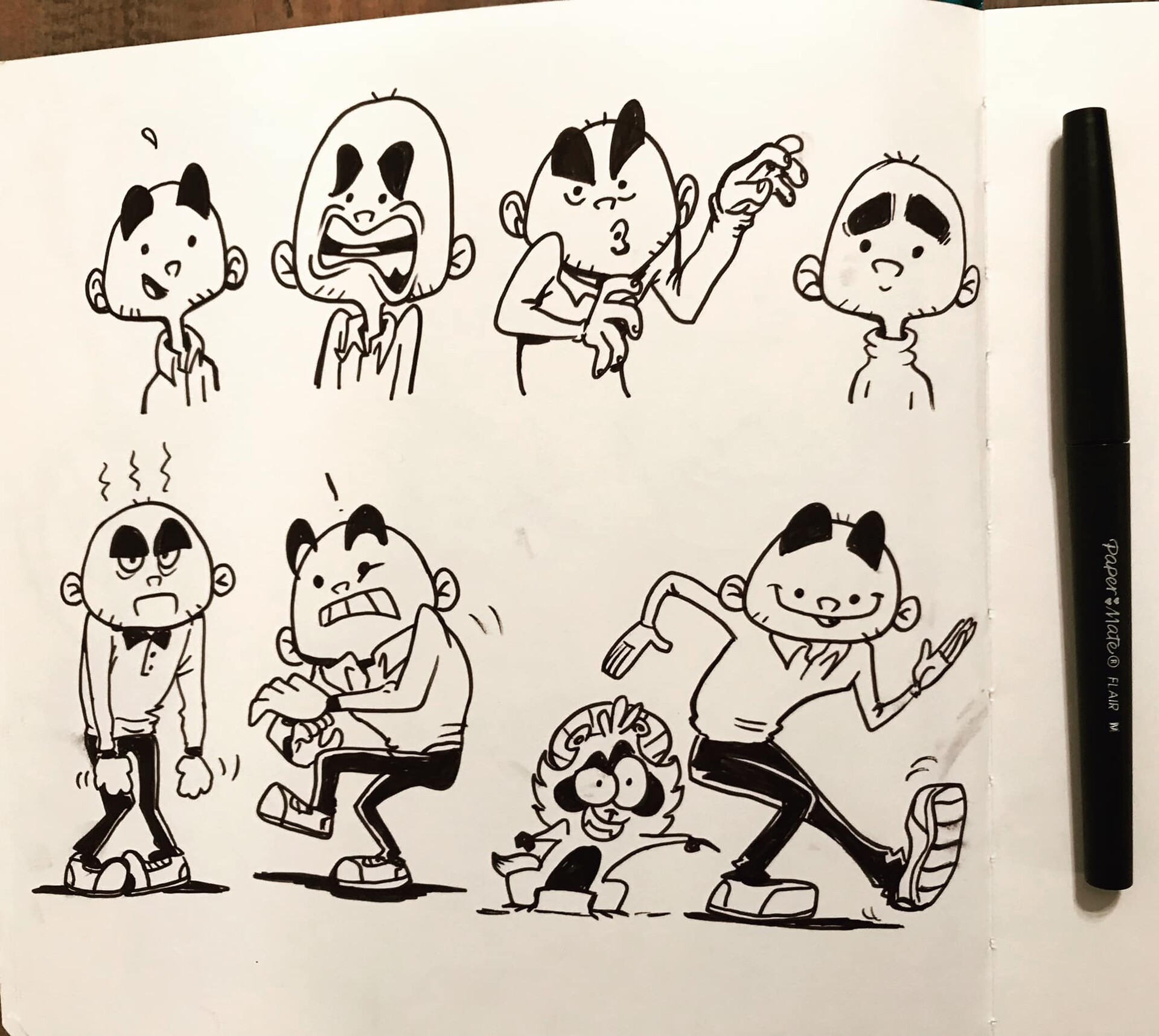 ArtStation - Reaction Drawings of Karl from Fried Chicken and Sushi comics