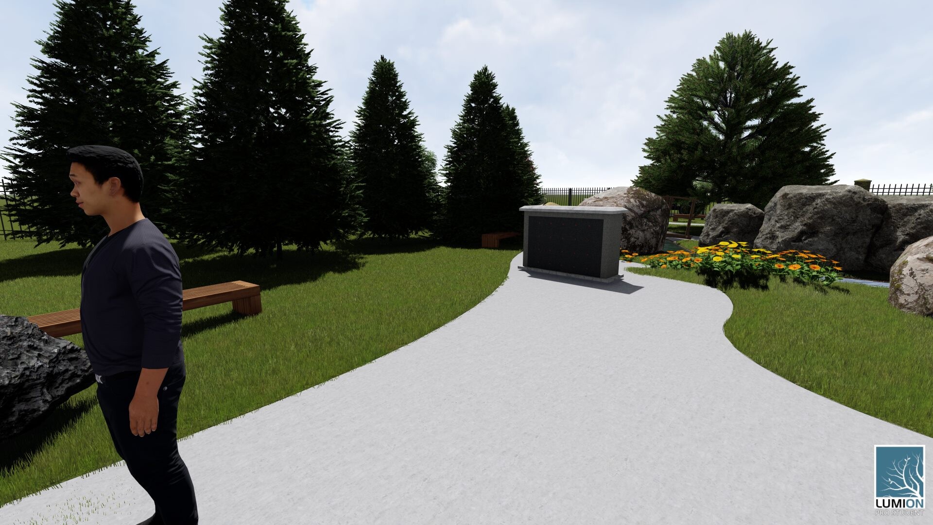 ArtStation - Crematorium Landscape Inner View