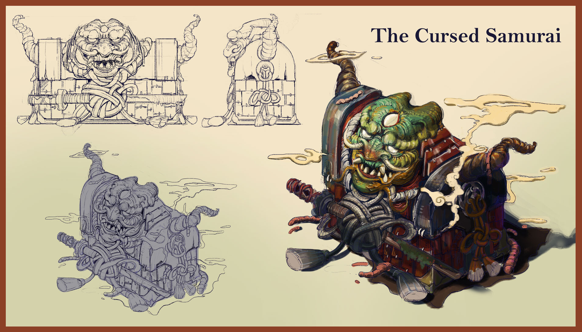 ArtStation - The Cursed Samurai