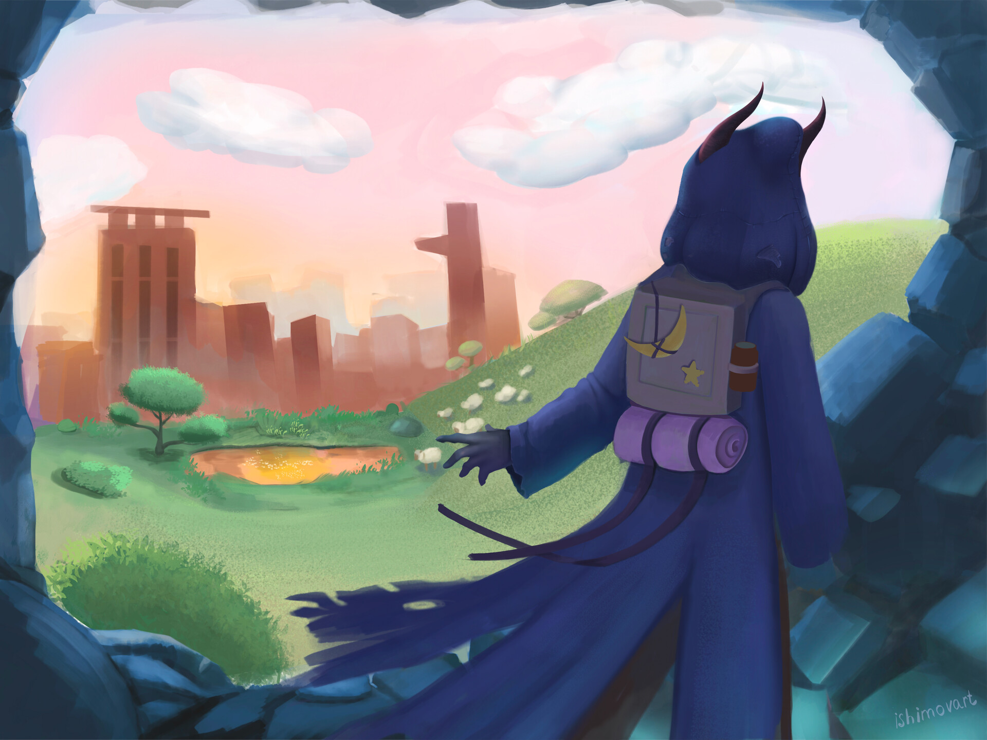 ArtStation - Demon and the city