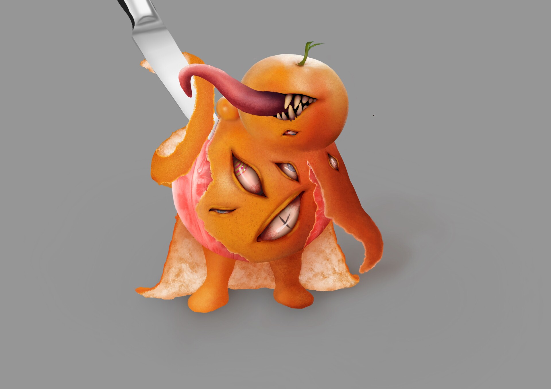 ArtStation - Orange monster