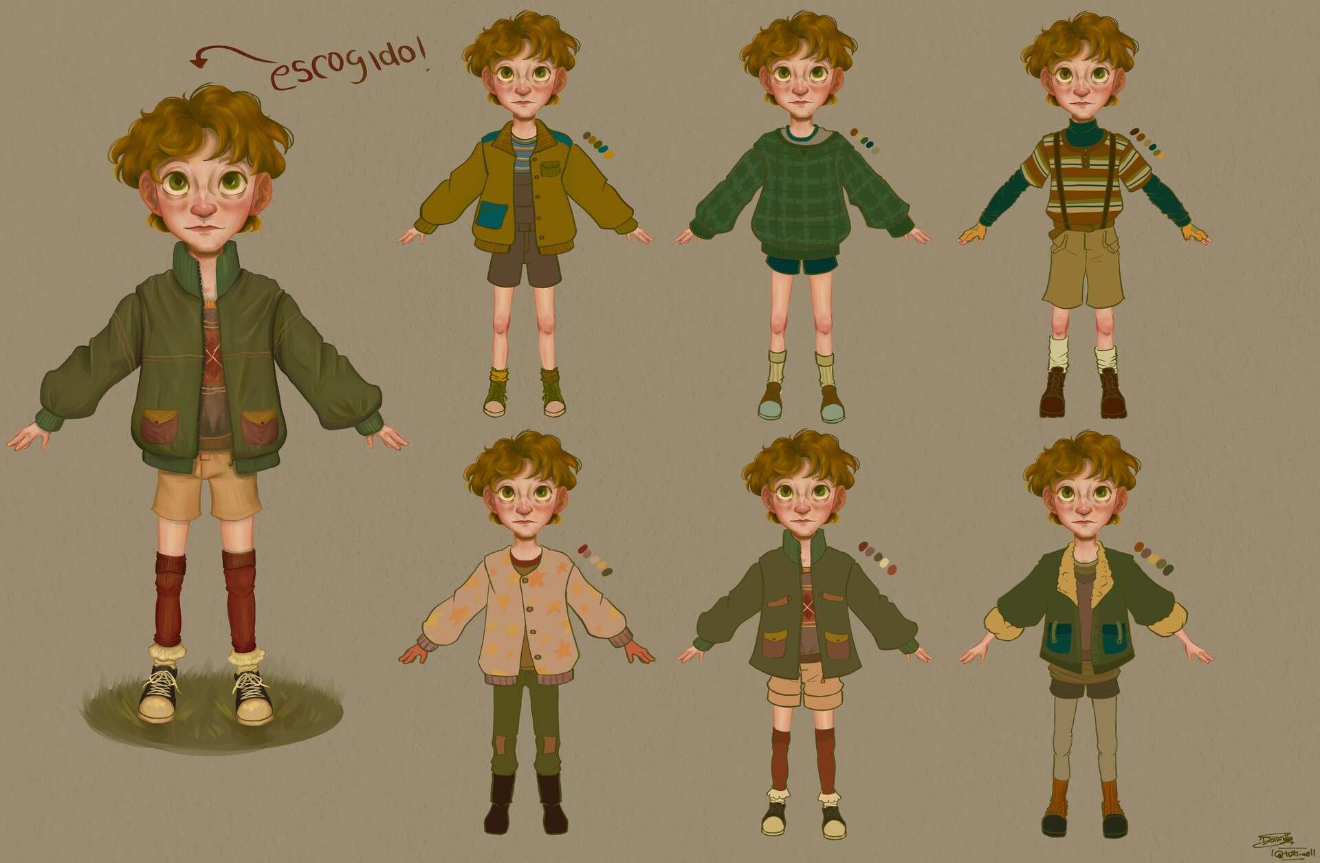 ArtStation - Theo, clothing design