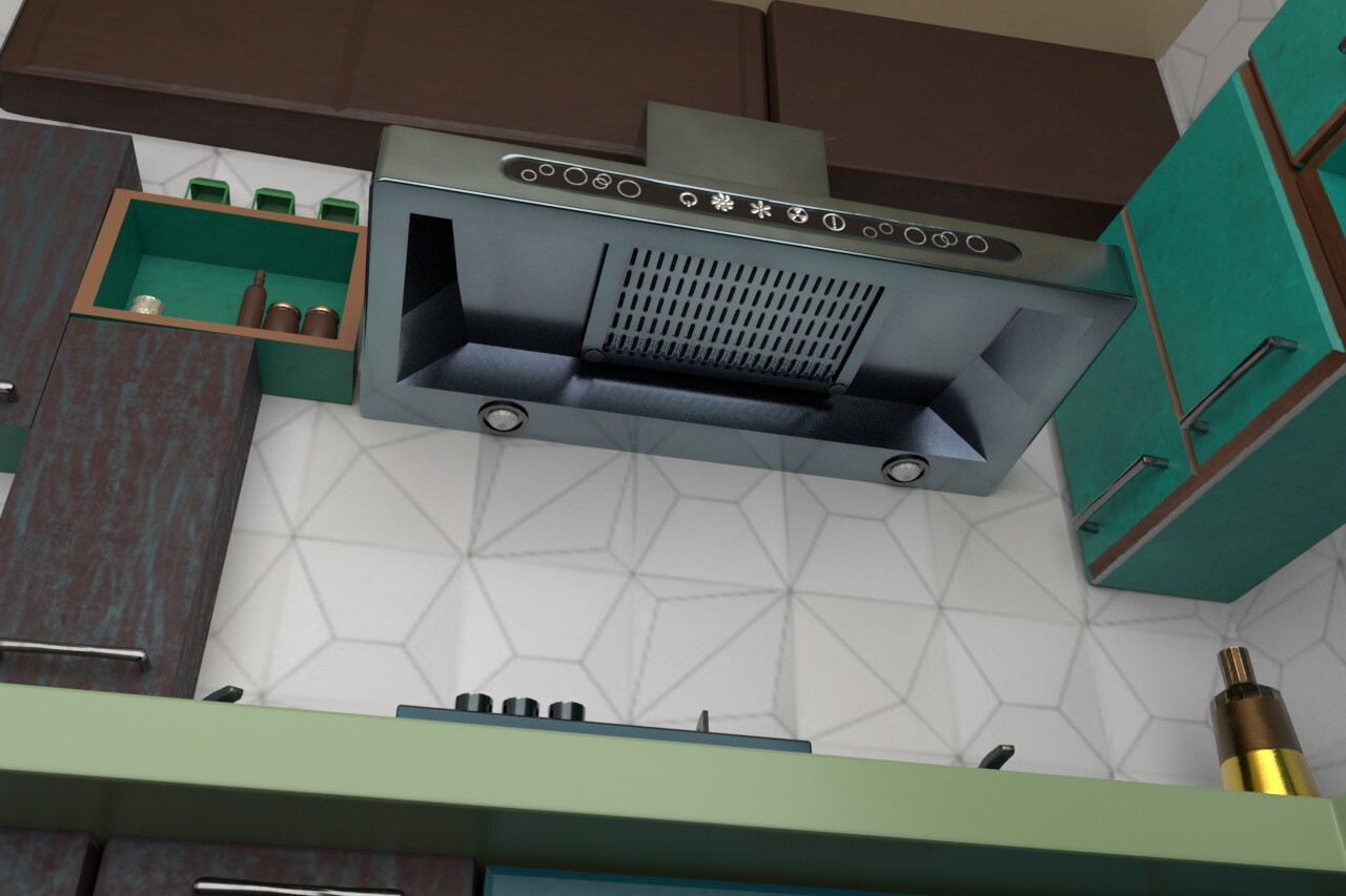 ArtStation - modular kitchen