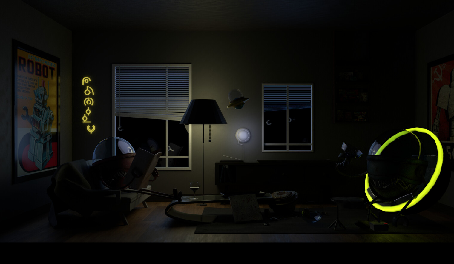 ArtStation - lighting_room_robot