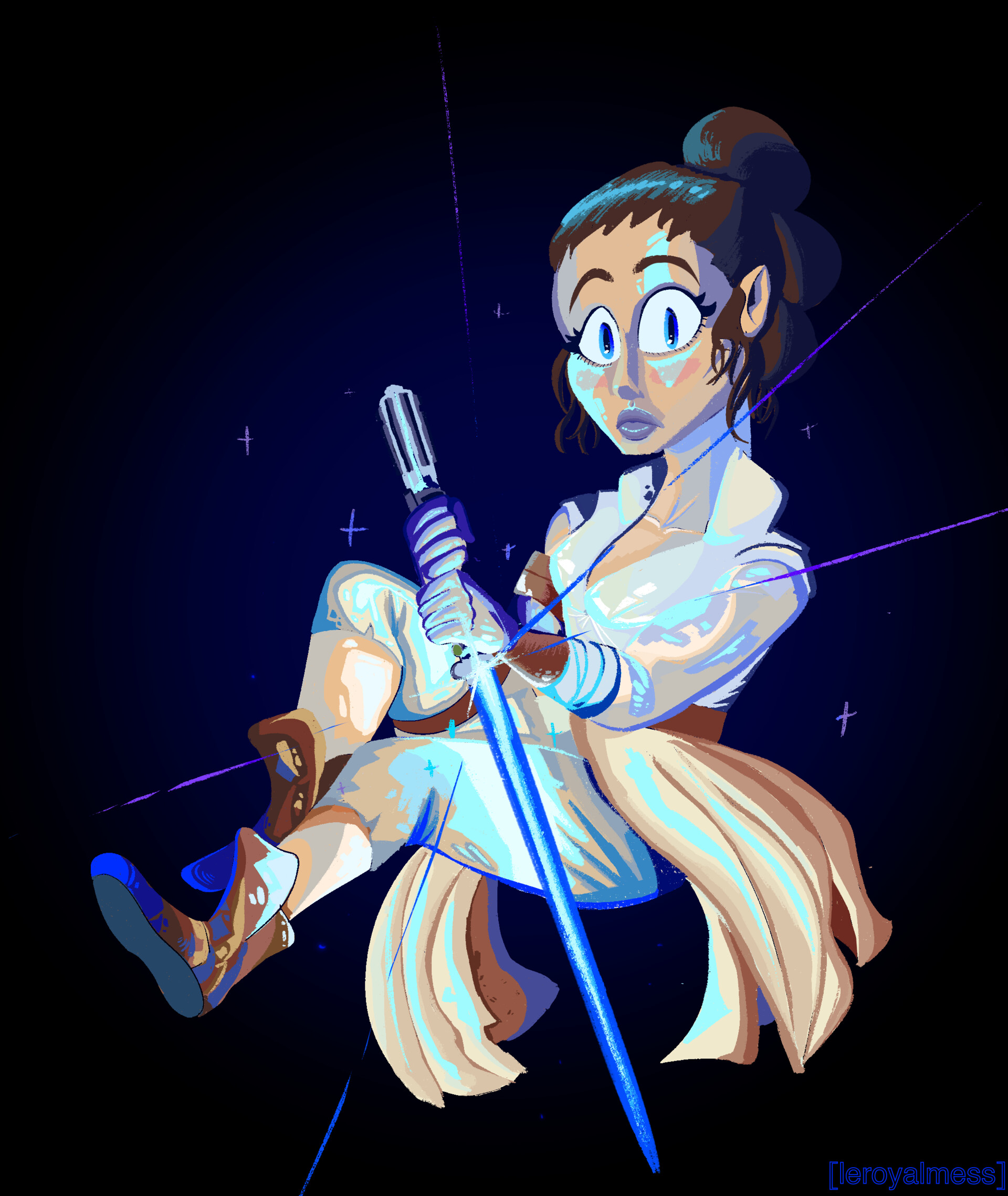 ArtStation - Rey Skywalker Painting