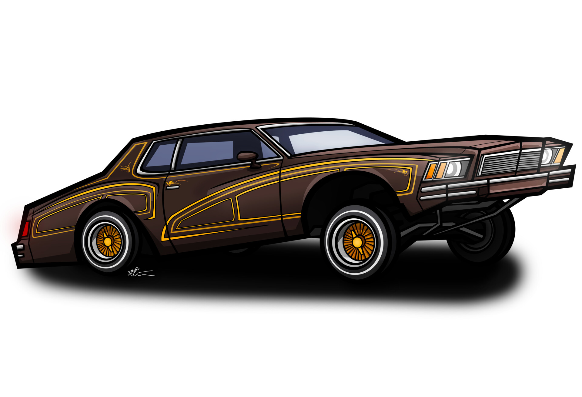 ArtStation - Lowrider Car Commissions