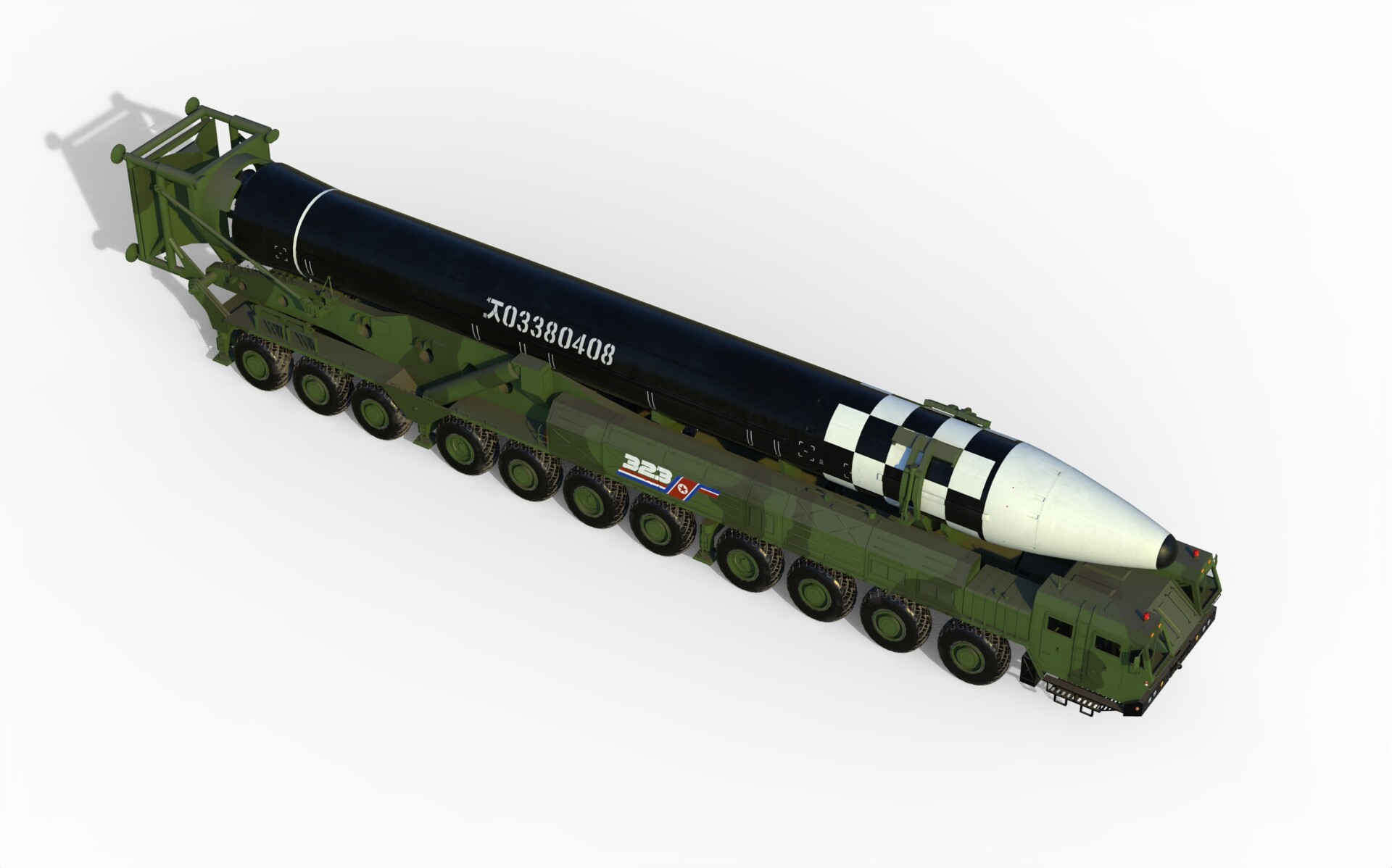 Tim Samedov - Hwasong 17 missile launcher 3D model