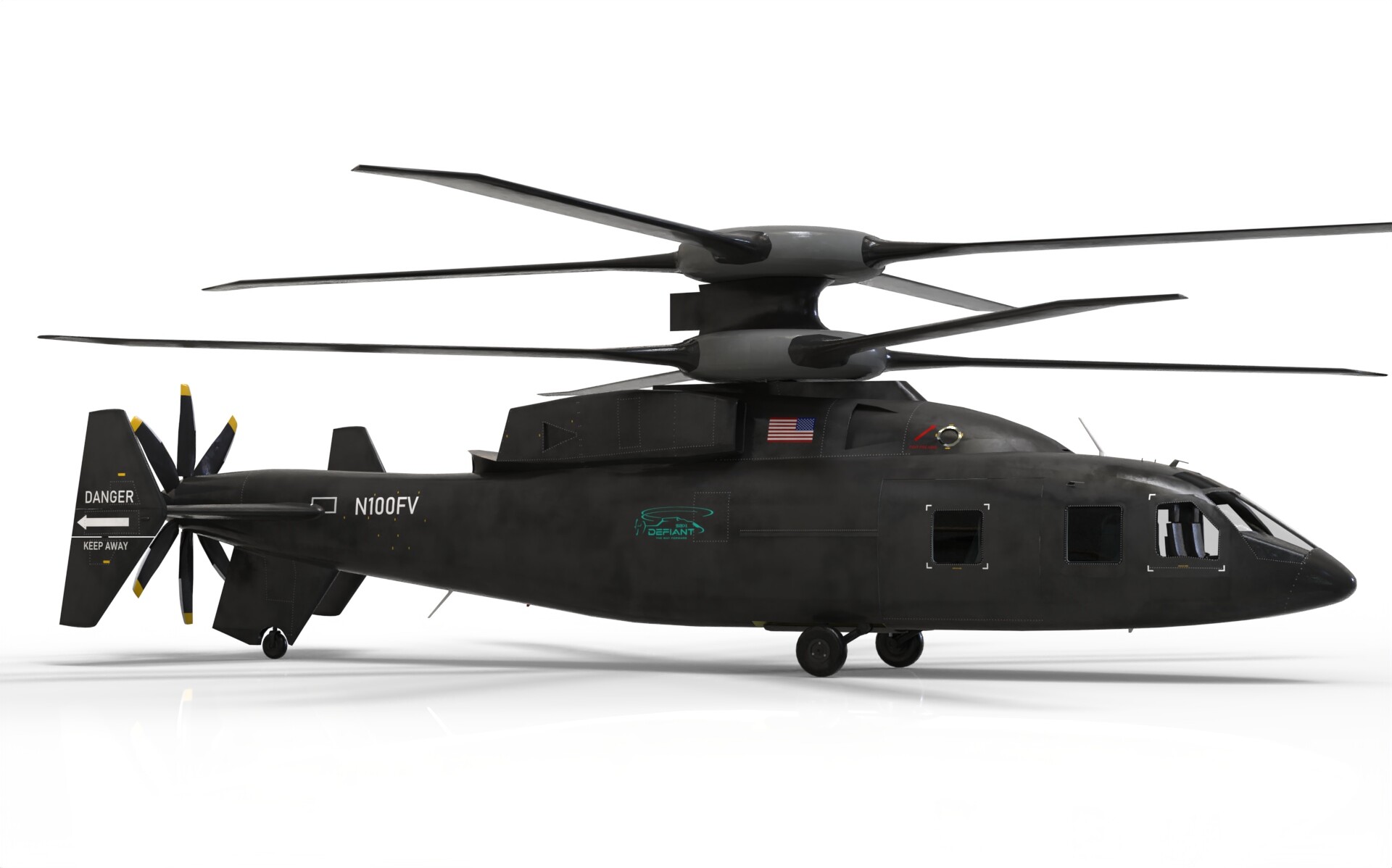 Tim Samedov - Sikorsky Boeing SB 1 Defiant helicopter 3d model