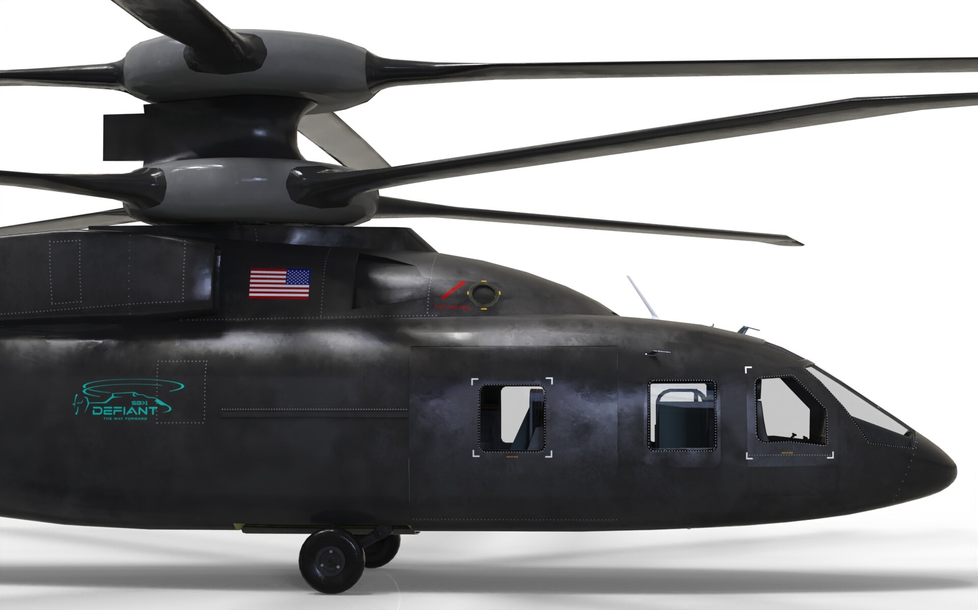 Tim Samedov - Sikorsky Boeing SB 1 Defiant helicopter 3d model
