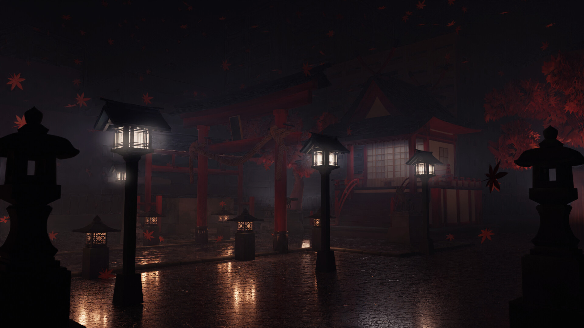 ArtStation - Japanese shrine