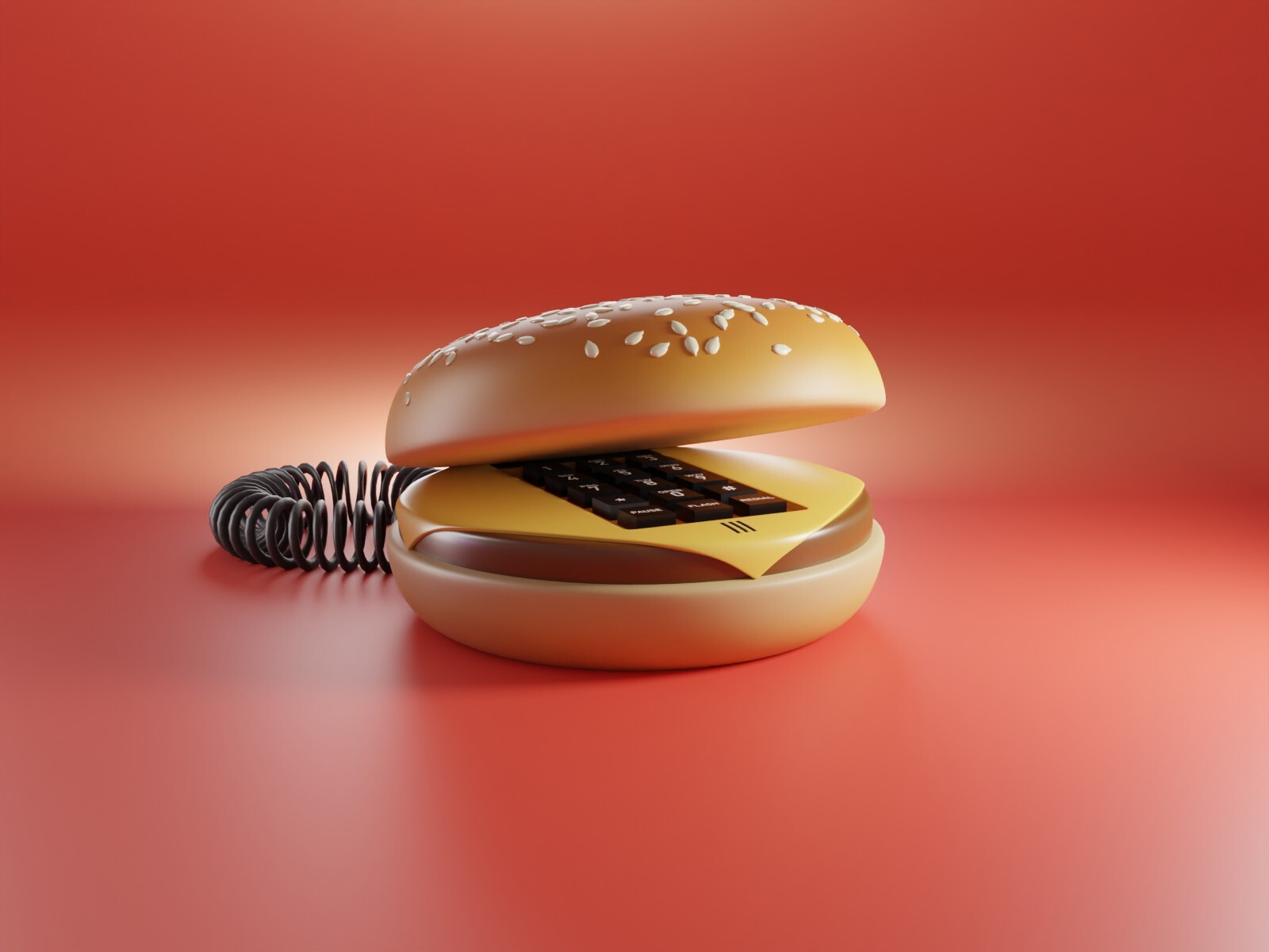 ArtStation - Burger Phone