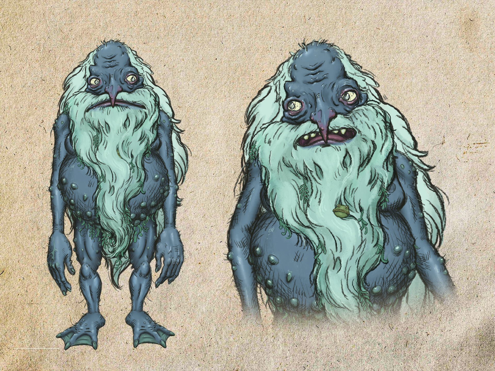 ArtStation - Slavic Mythology - Vodianyk