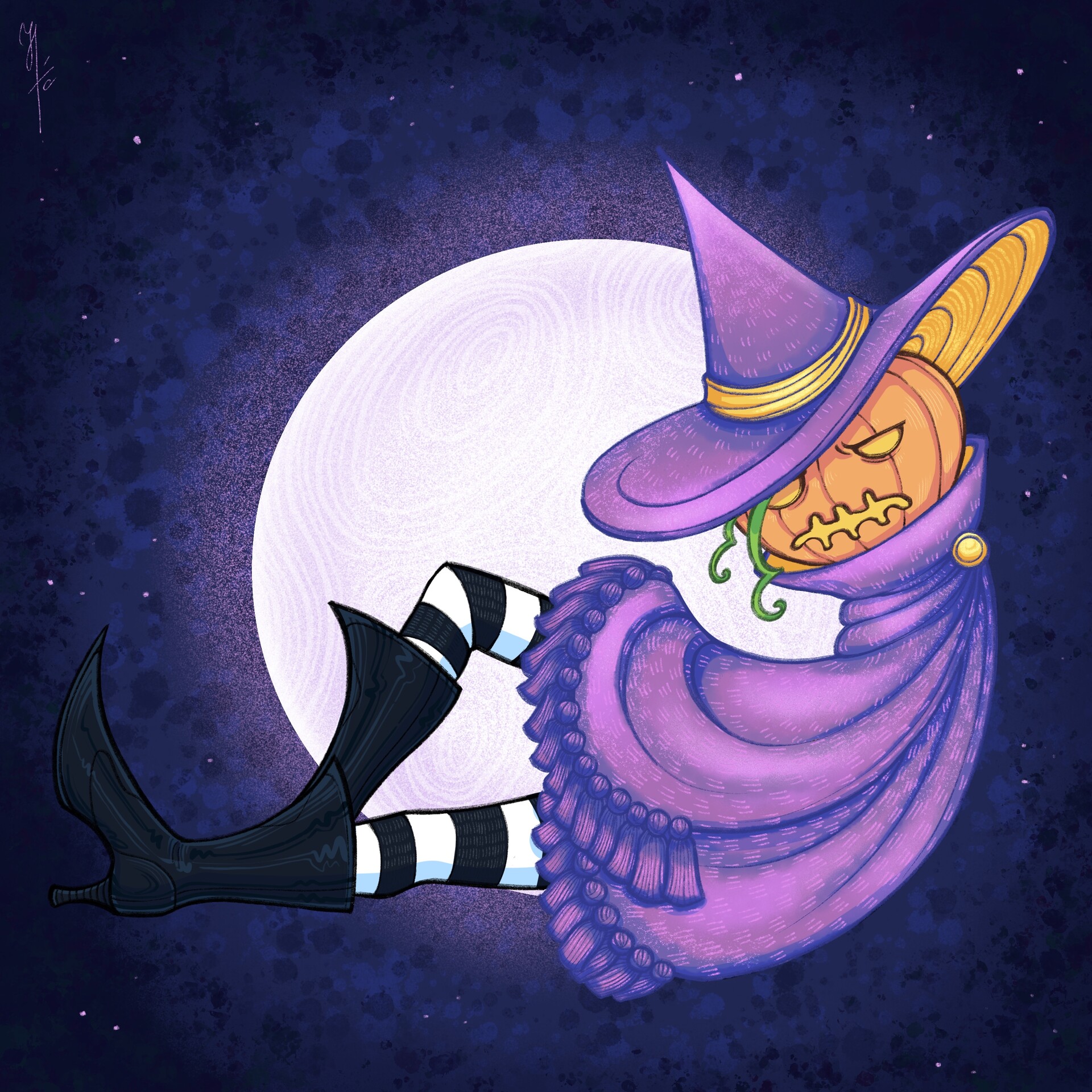 ArtStation - Pumpkin wizard