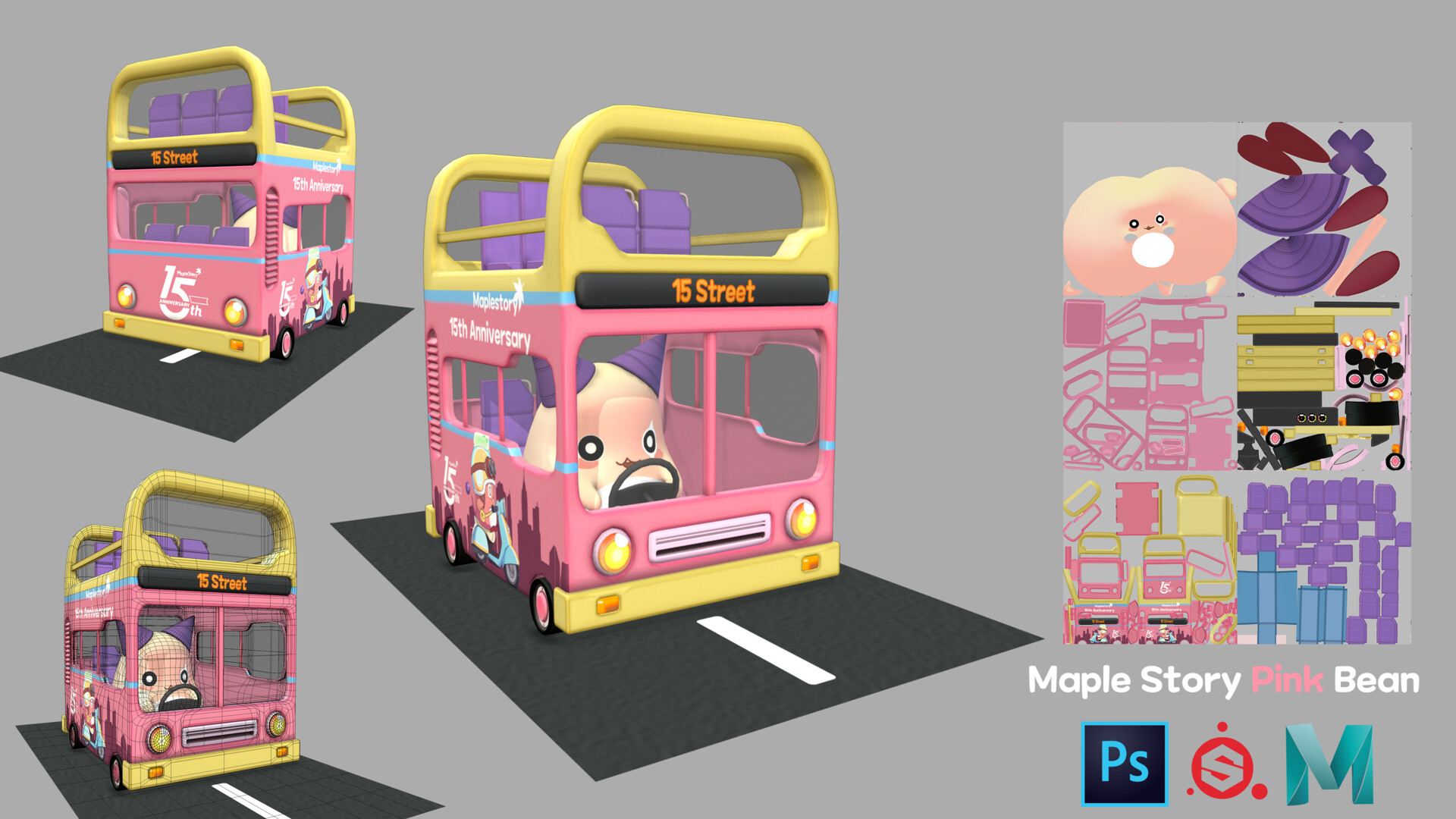 Changho Lee - Maple Story PinkBean with vehicle.
