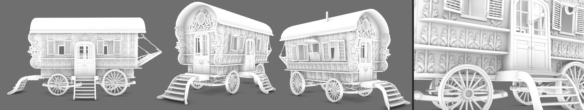 ArtStation - Romani Vardo Wagon