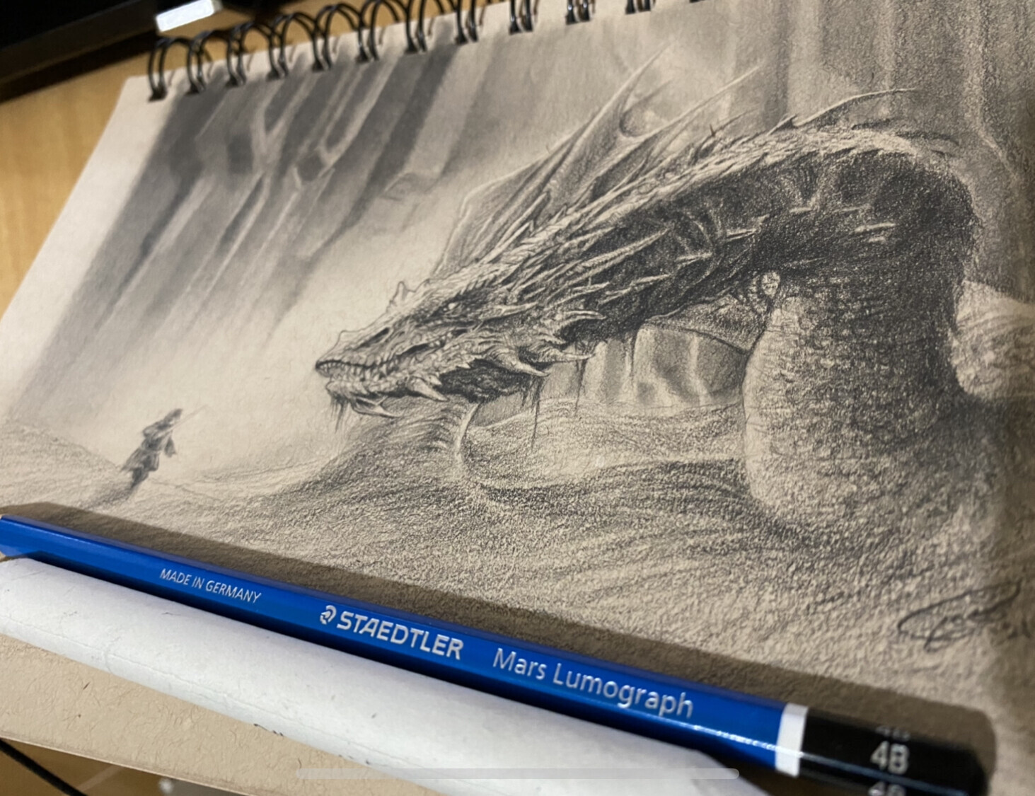Smaug And Bilbo Drawing