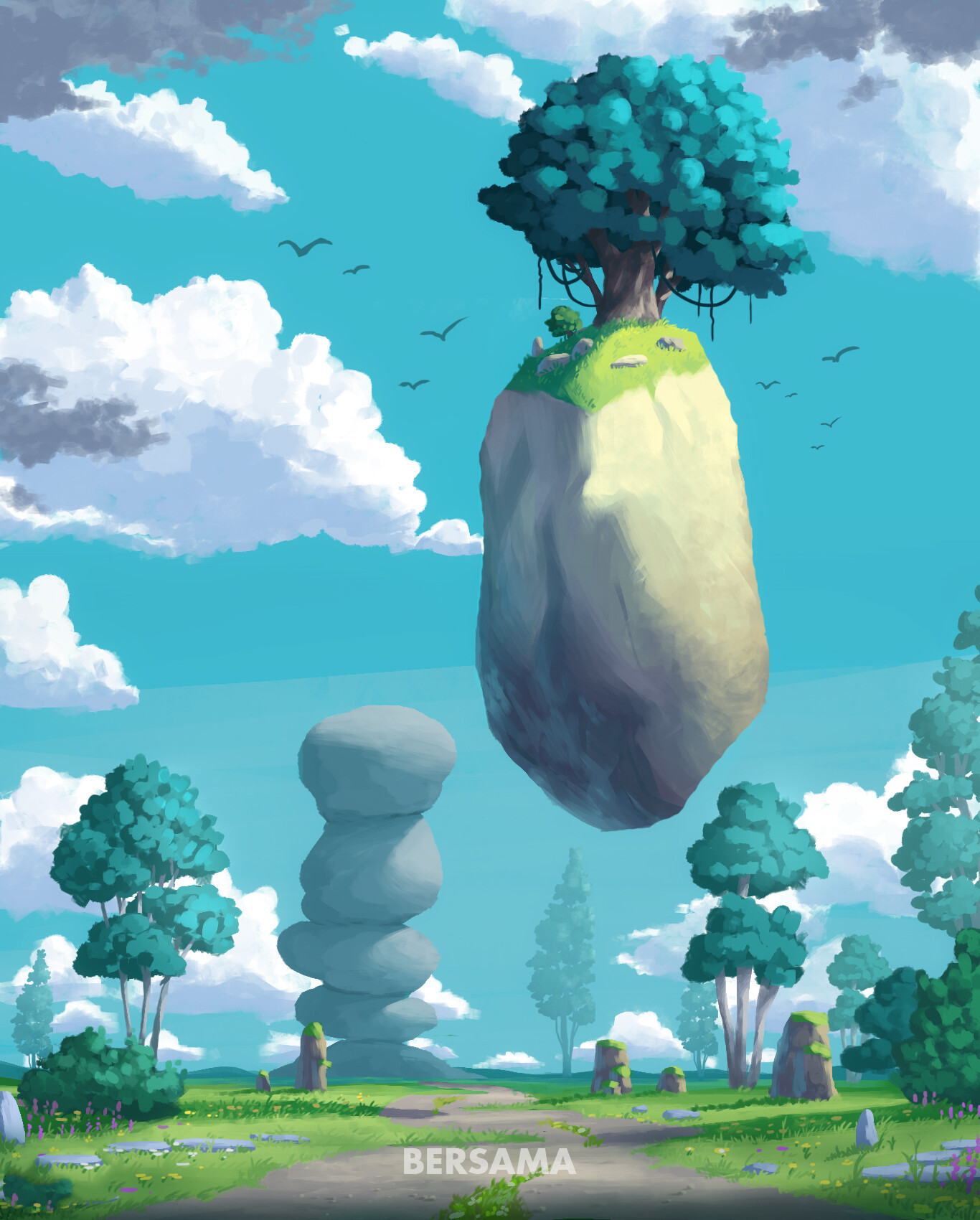 ArtStation - Floating land