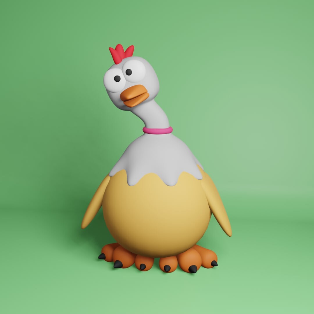 ArtStation - Chiken character Kukky
