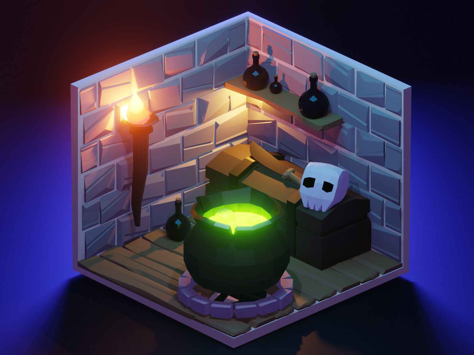 ArtStation - Witch's Brew Low Poly