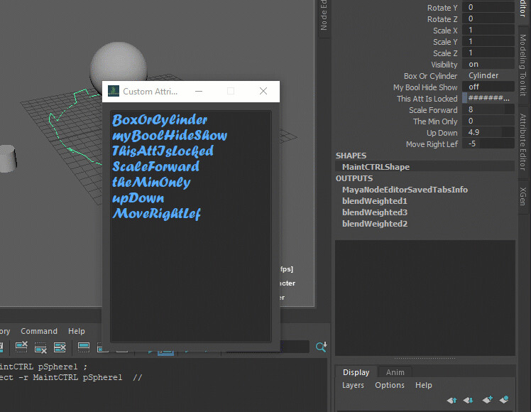 ArtStation - Maya custom attributes reorder