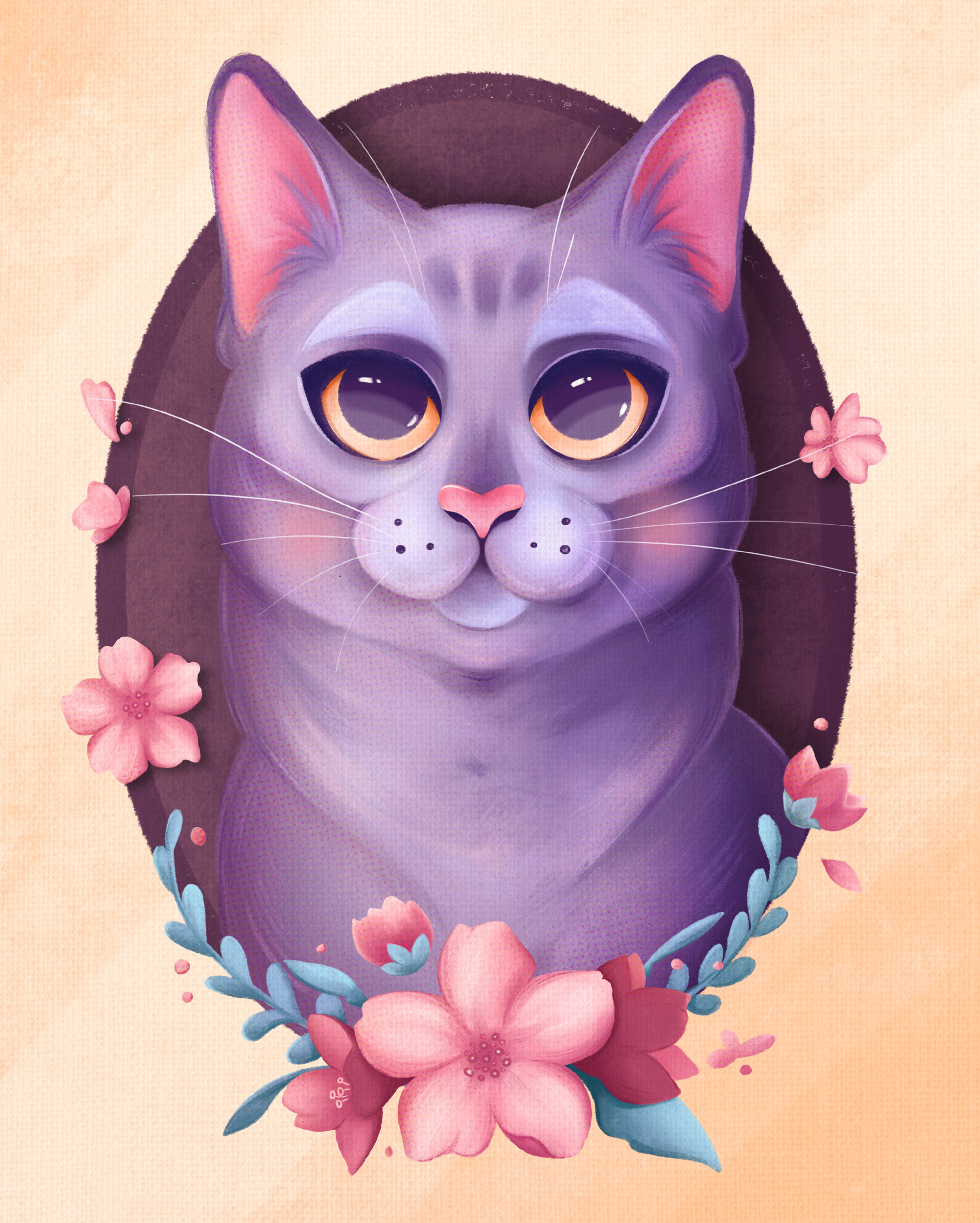 ArtStation - Digital Cat Portrait