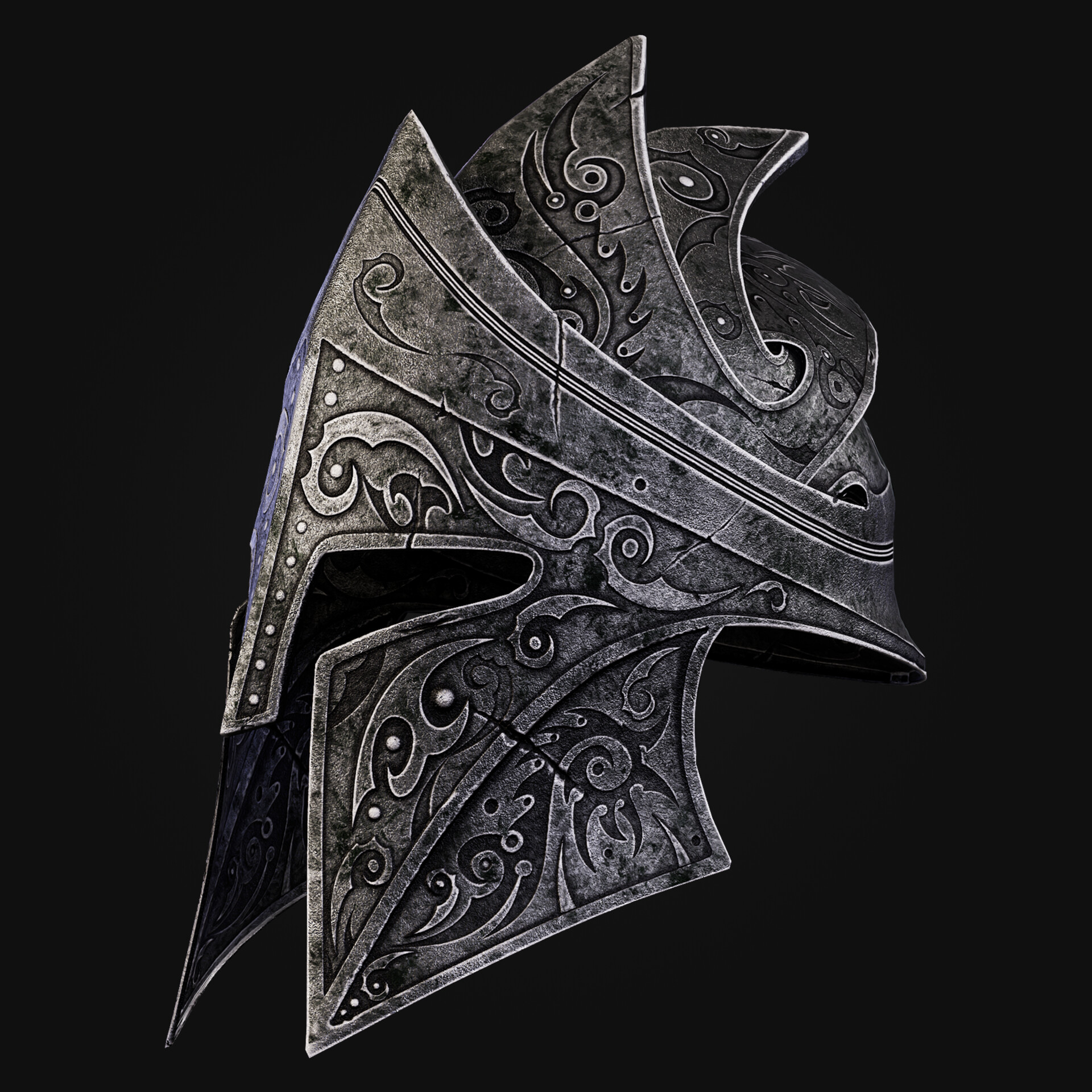 ArtStation - medieval helmet
