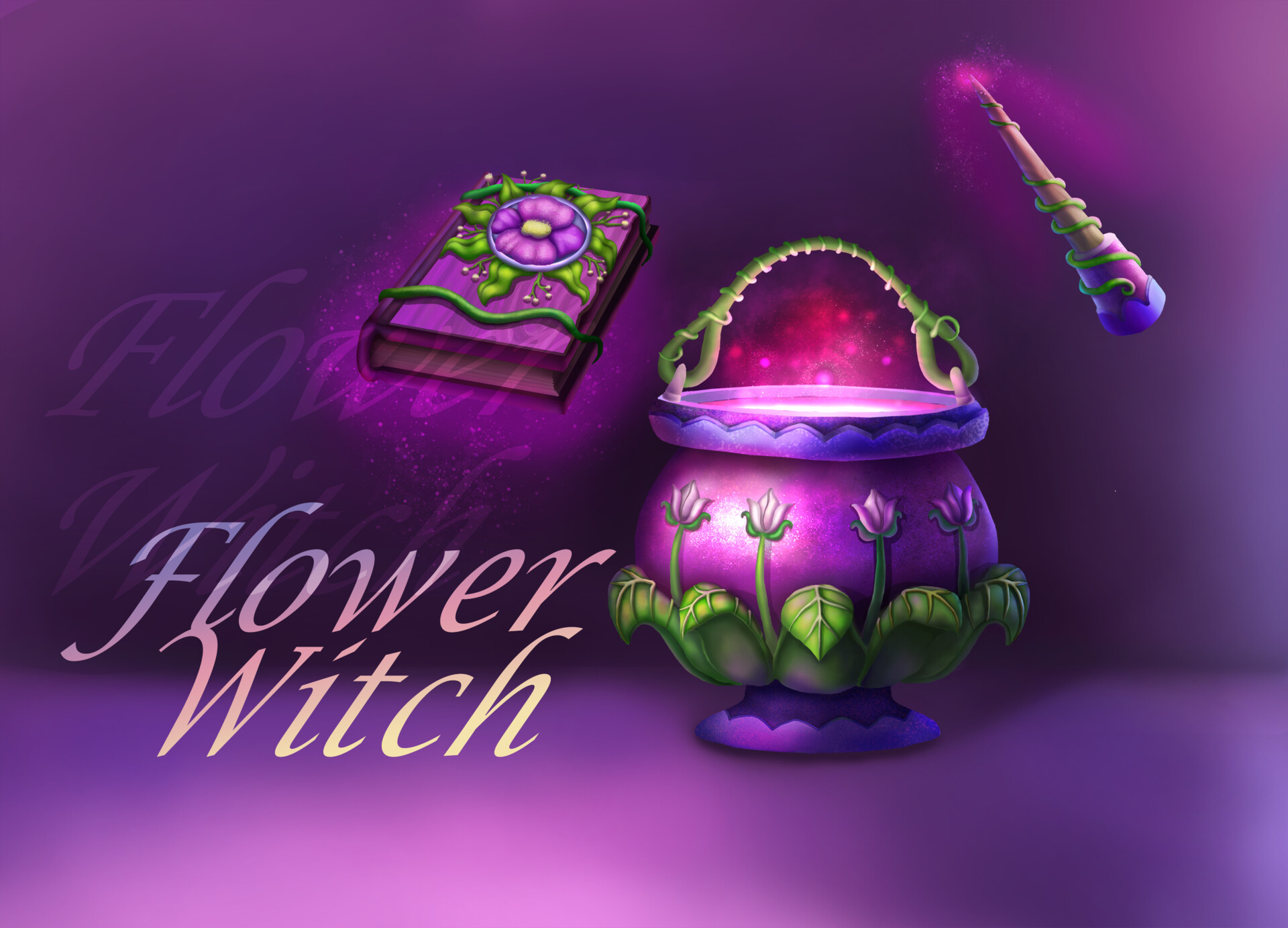 ArtStation - Flower Witch