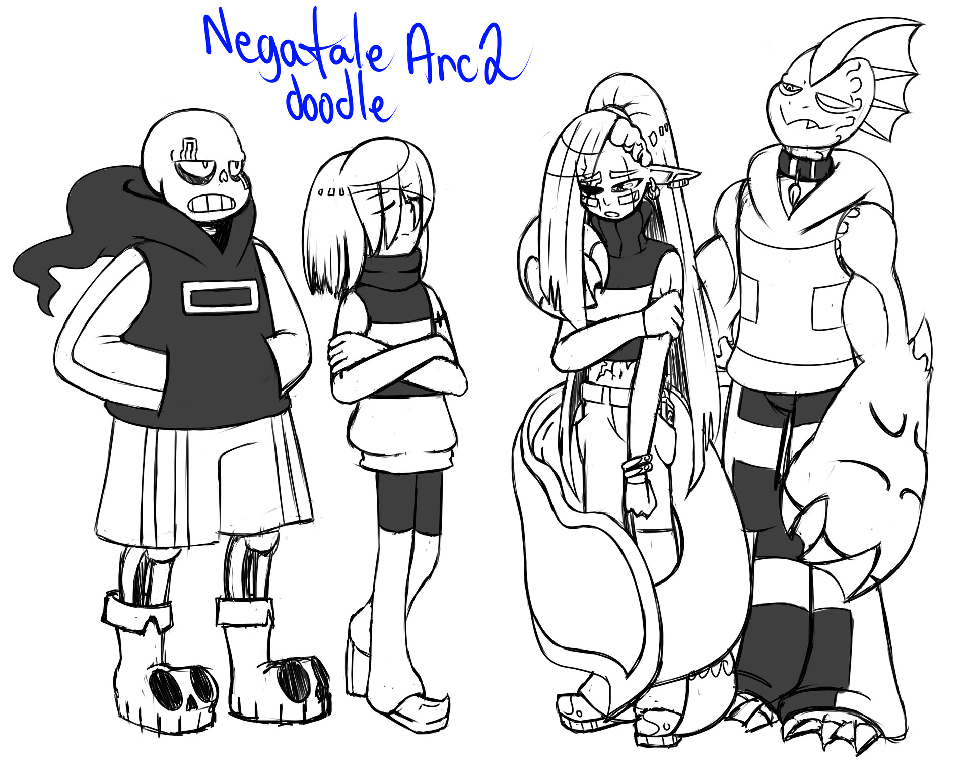 ArtStation - Negatale arc 2 doodle: Confrontation
