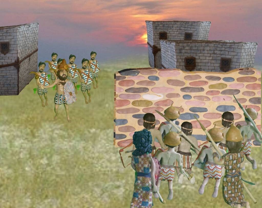 ArtStation - The Lady of the Lions battles the Habiru