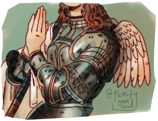 ArtStation - knight angel