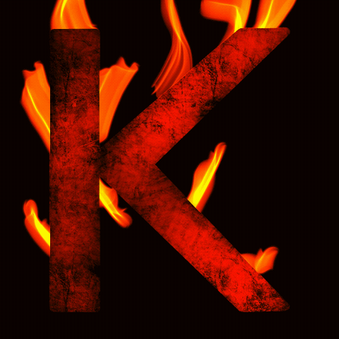 letter k fire