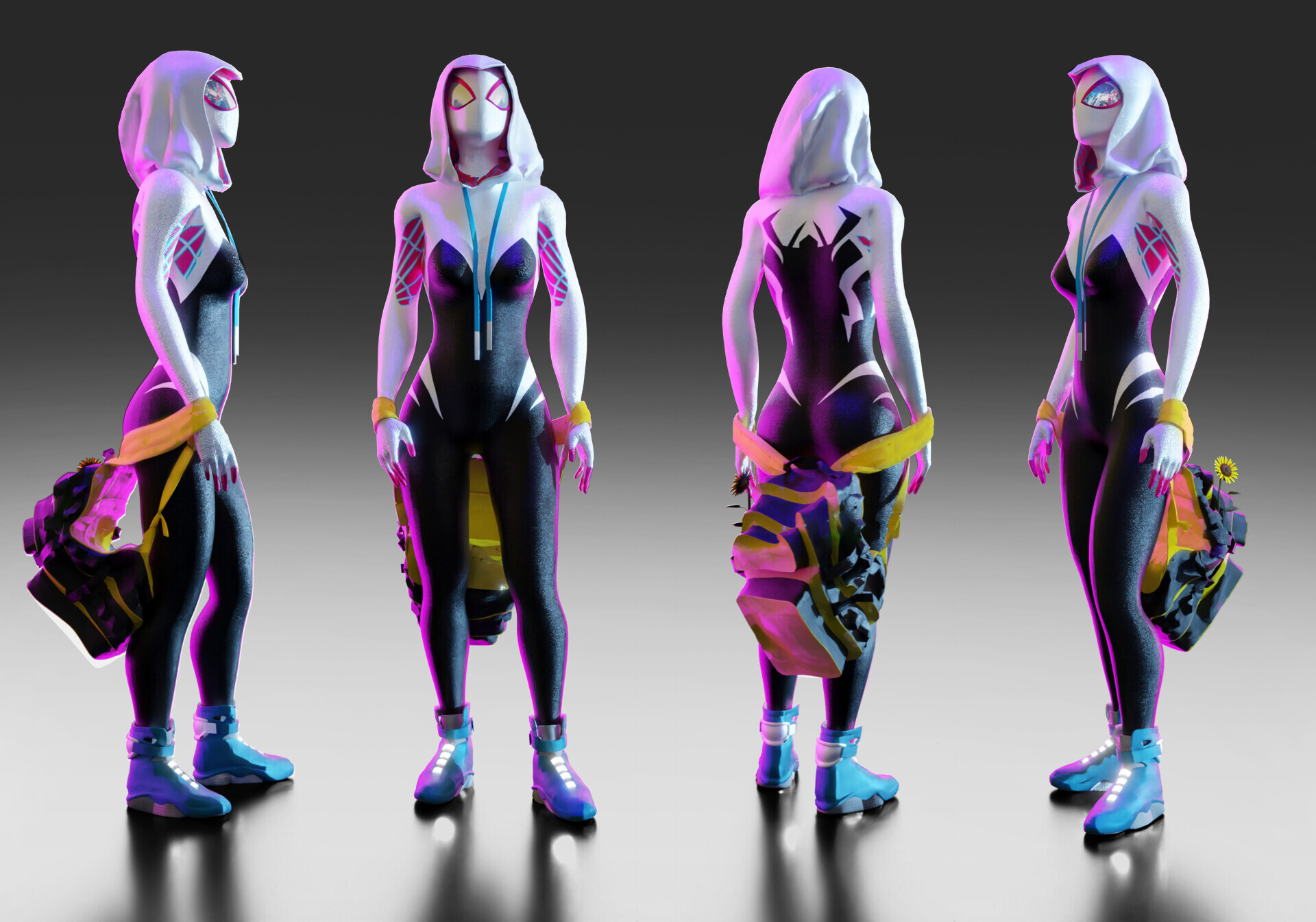 ArtStation - (WIP) Spider-Gwen (Blender) (MD)