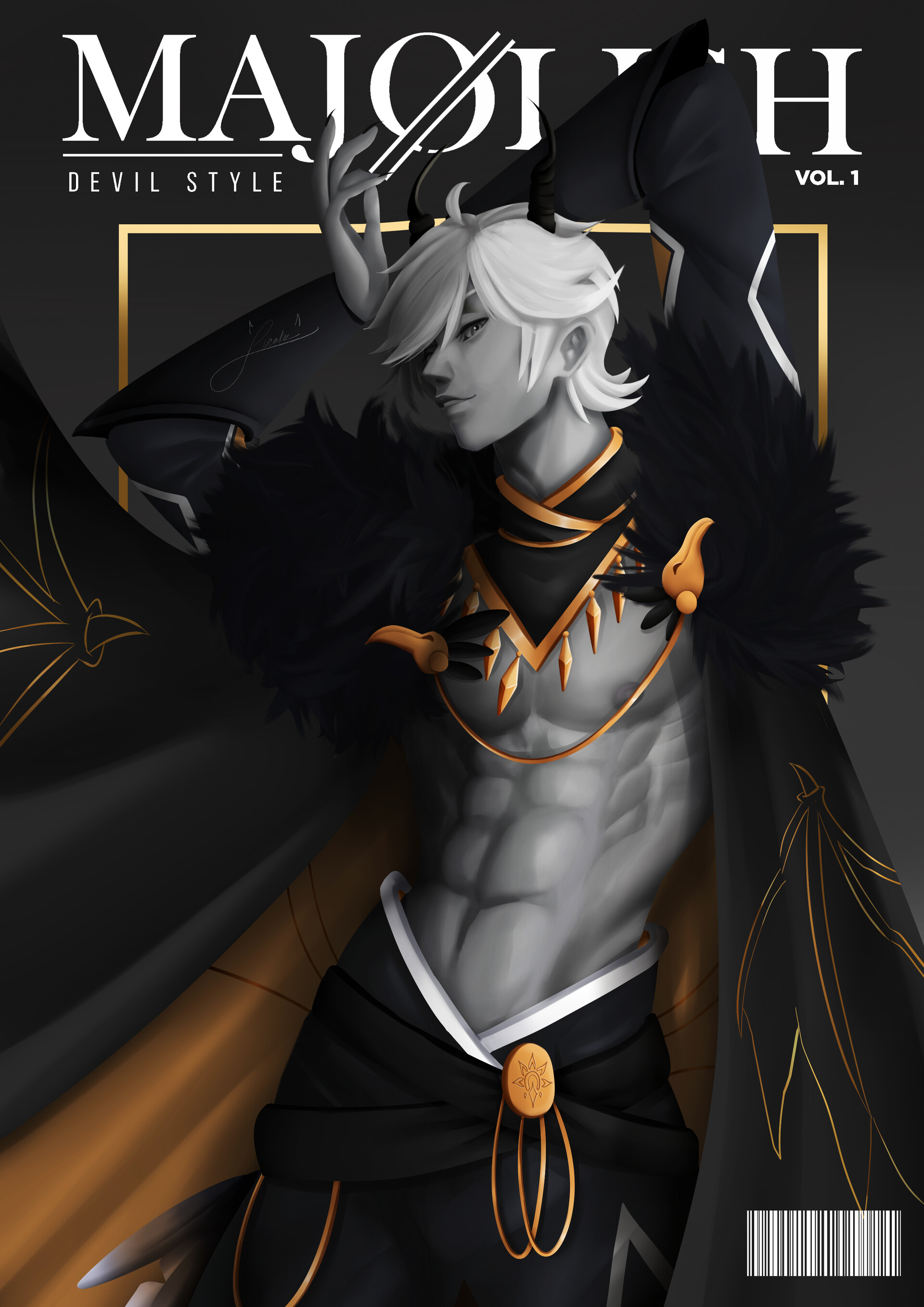 ArtStation - Mammon - High Fashion Magazine Cover