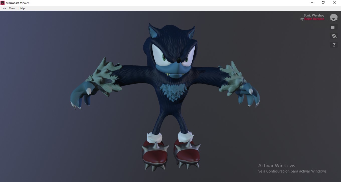 ArtStation - sonic Werehog 3D model