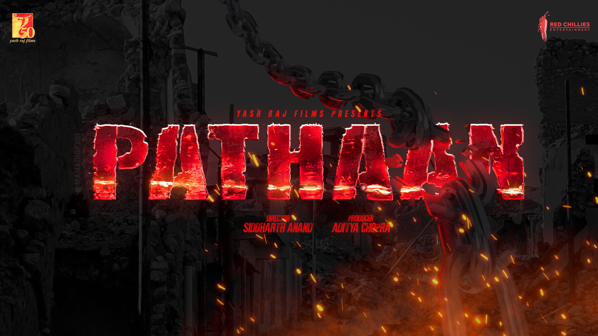 Pathaan Movie Fanmade Poster Design by Mahadi Rahman — ProUser.Me