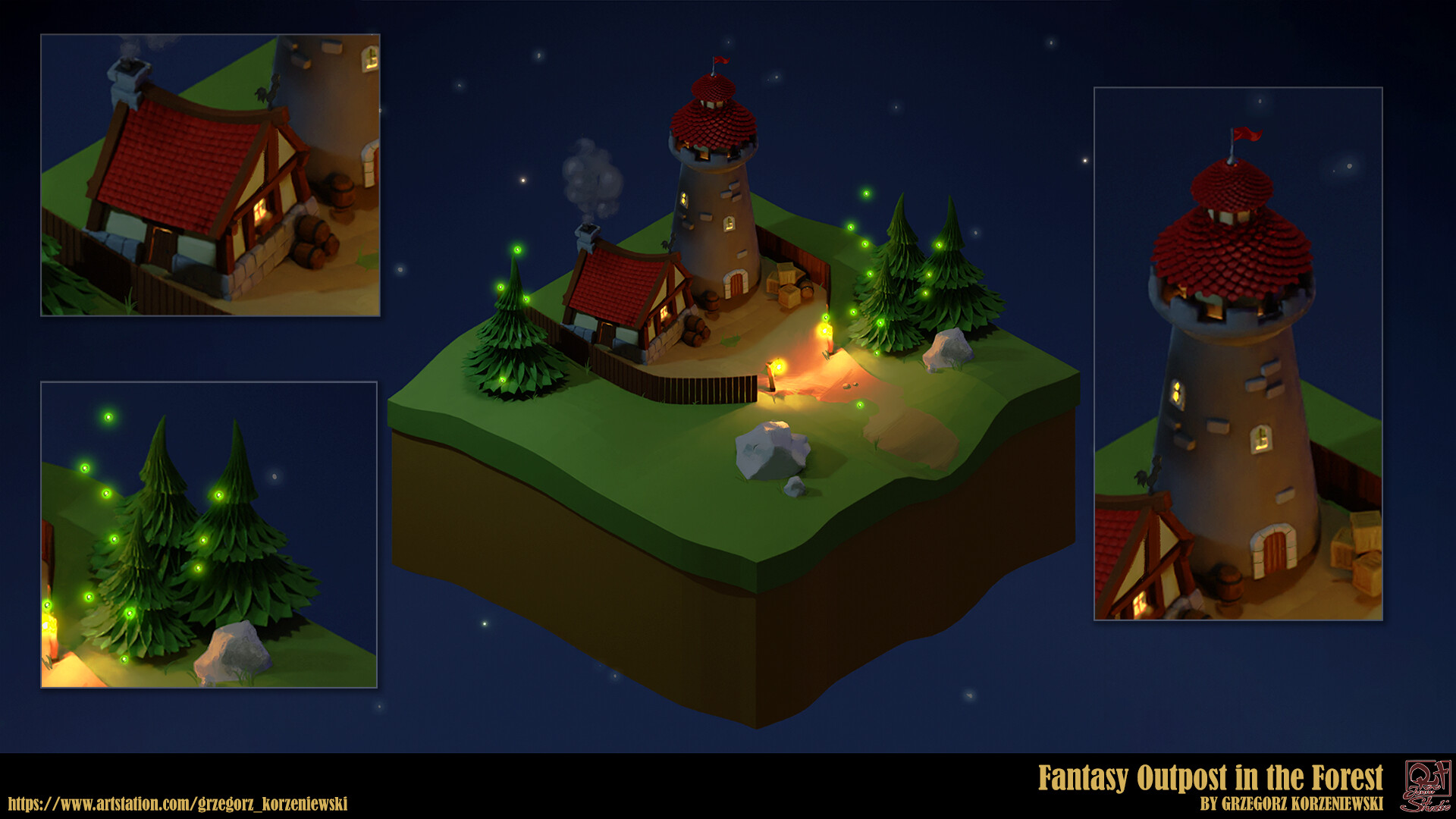 ArtStation - Fantasy Outpost concept