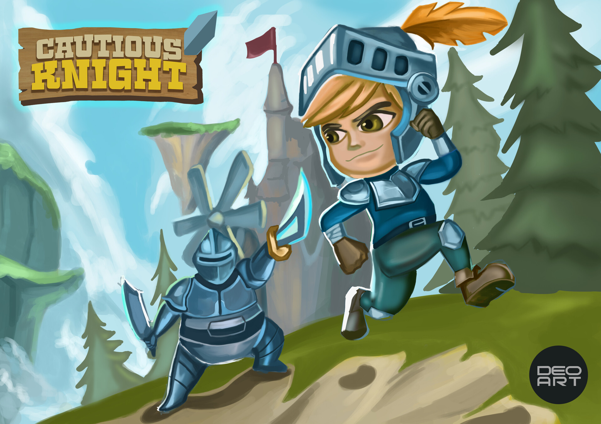 ArtStation - CAUTIOUS KNIGHT - 2D VIDEO GAME