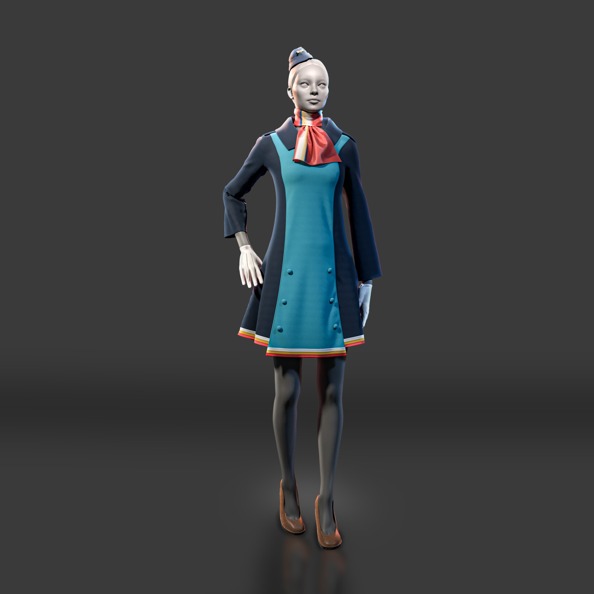 Nikita Nielsen - SAS - Cabin Crew Uniform