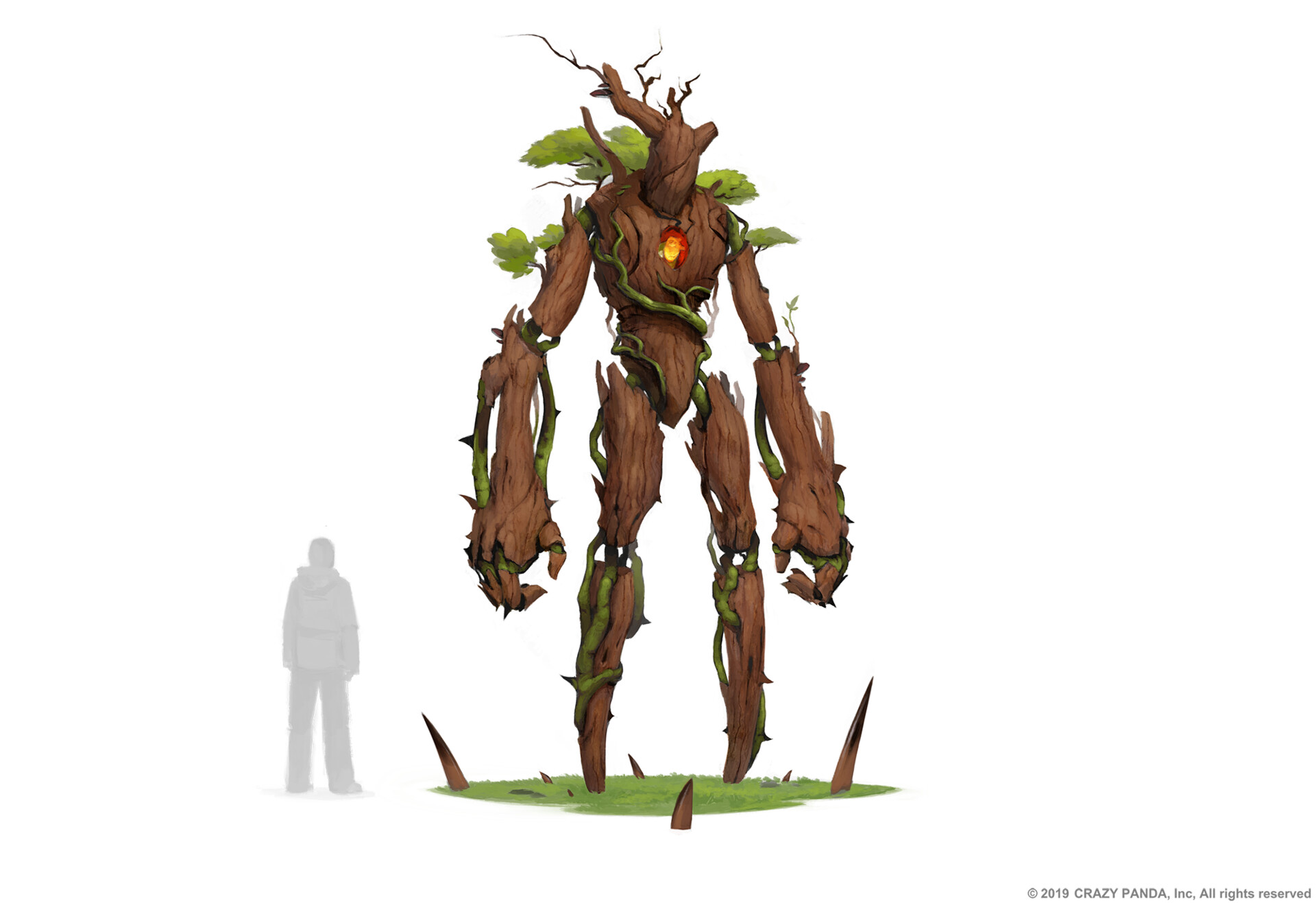 ArtStation - Forest golem_concept art