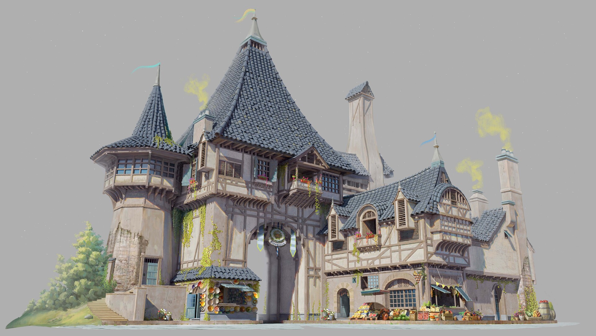 ArtStation - Medieval Gate - Market