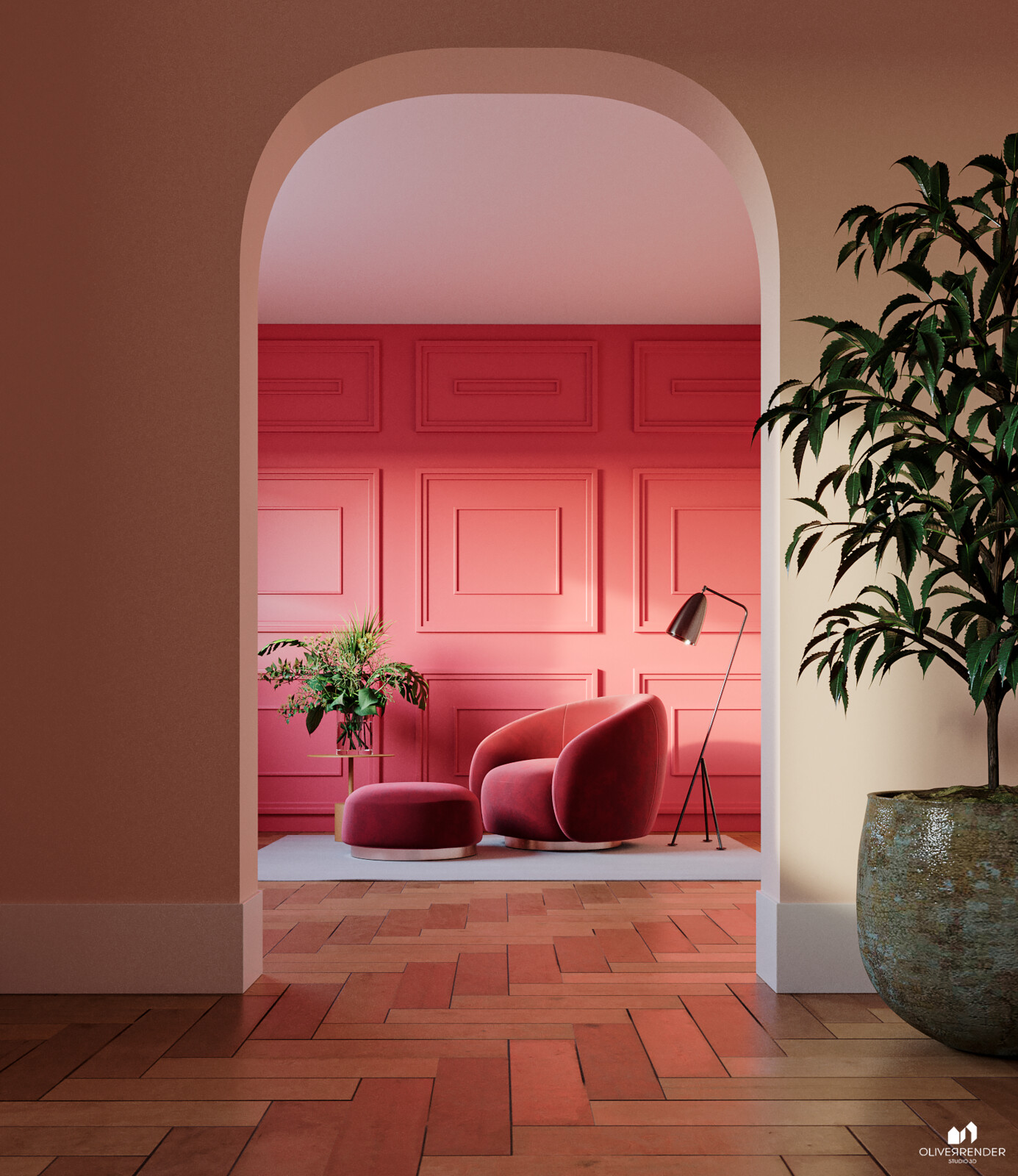 OLIVER RENDER - STUDIO 3D - CGI - SALA DE LEITURA