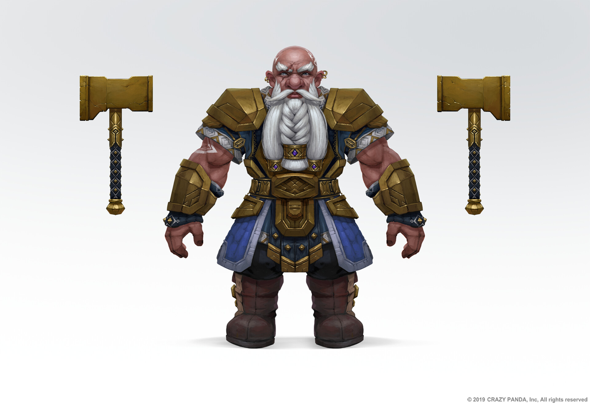 ArtStation - Dwarf warrior_concept art