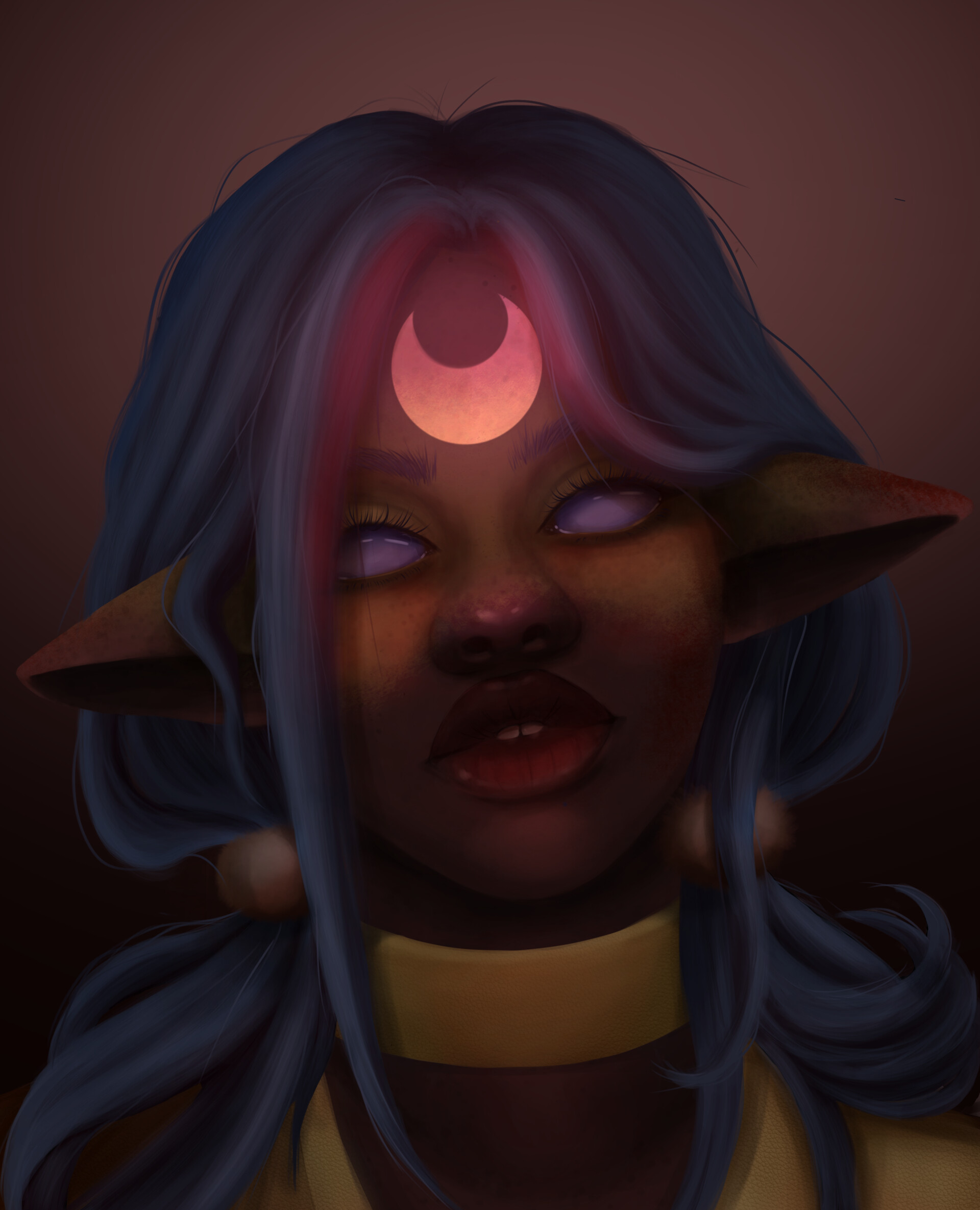 ArtStation - Portrait dark elf