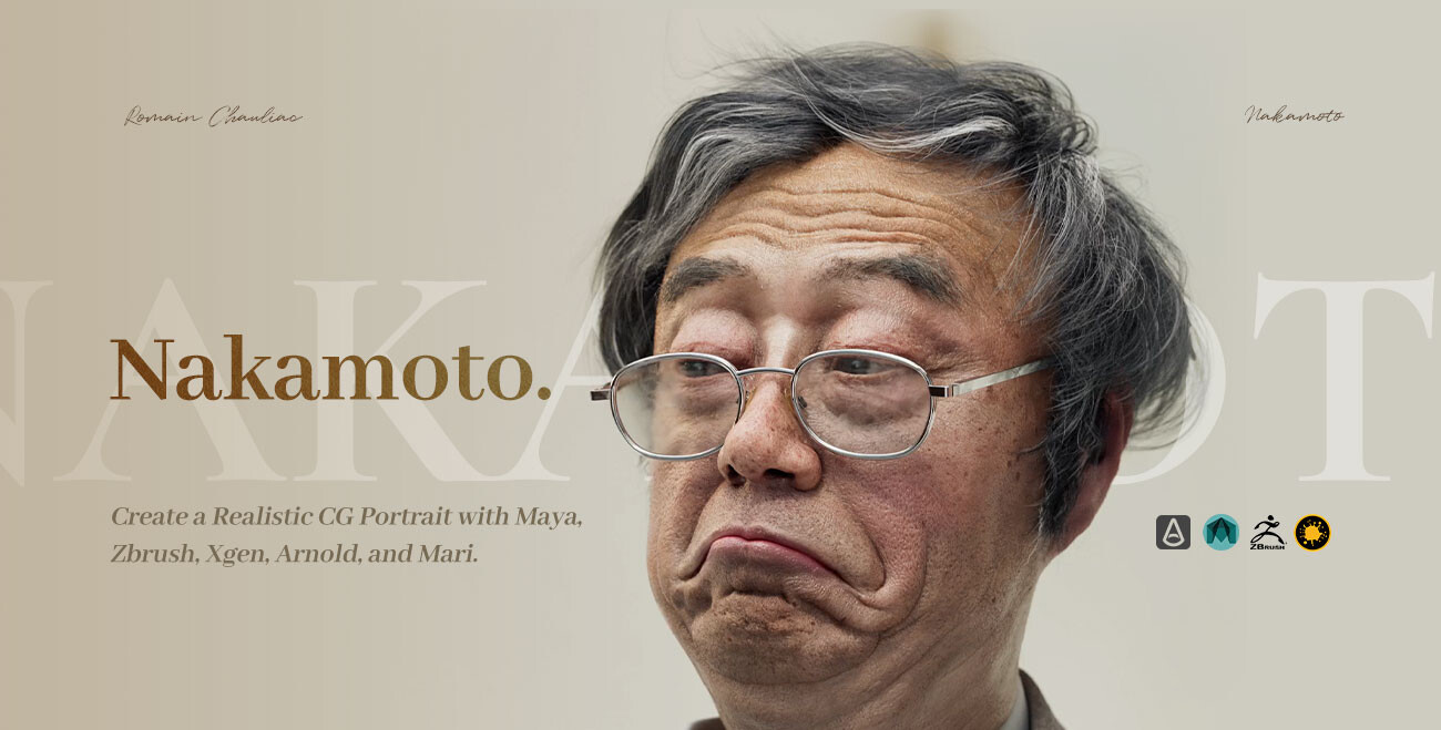 Artstation 【tutorial】create A Realistic Cg Portrait With Maya Zbrush Xgen Arnold And Mari