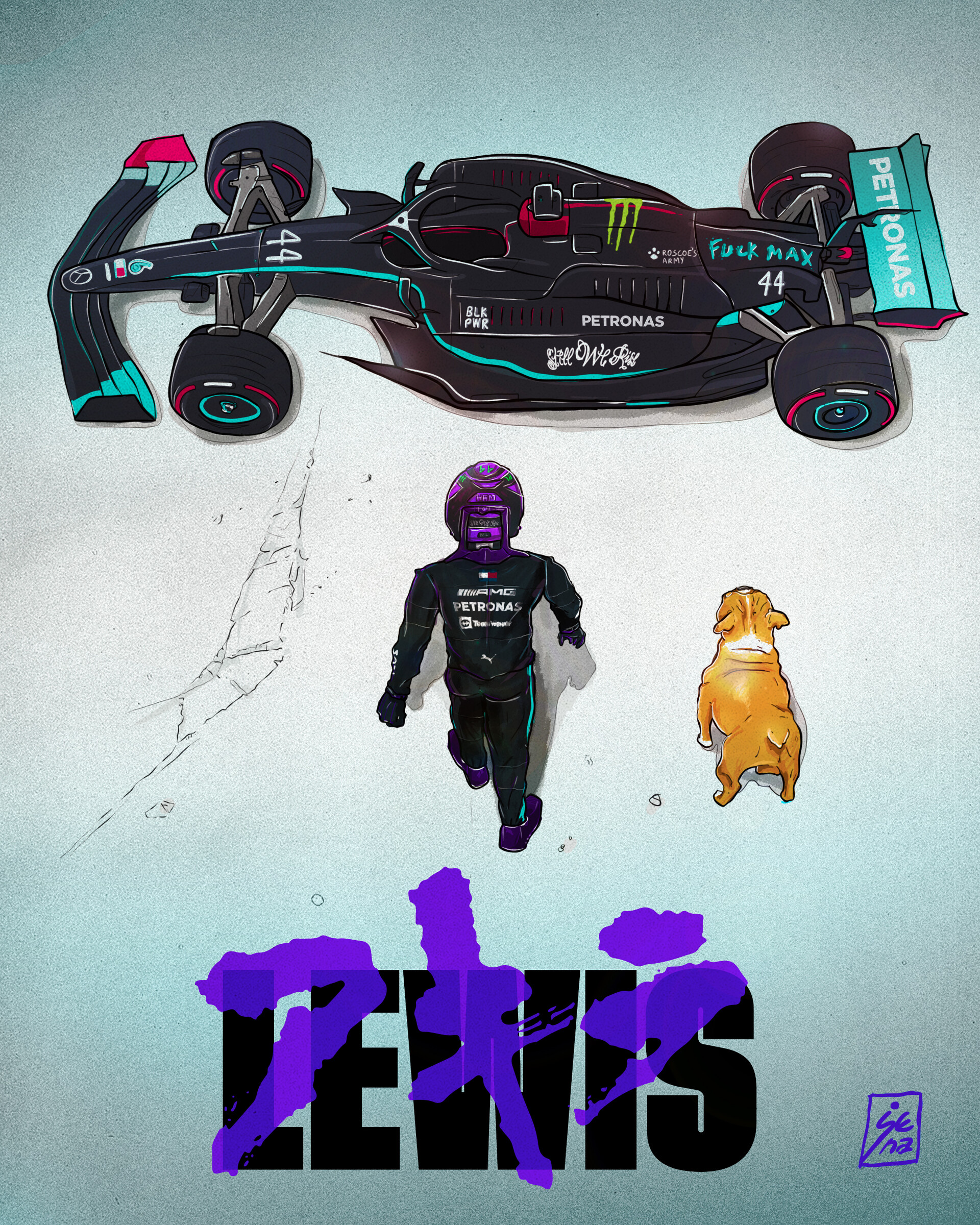 ArtStation - AKIRA | LEWIS HAMILTON