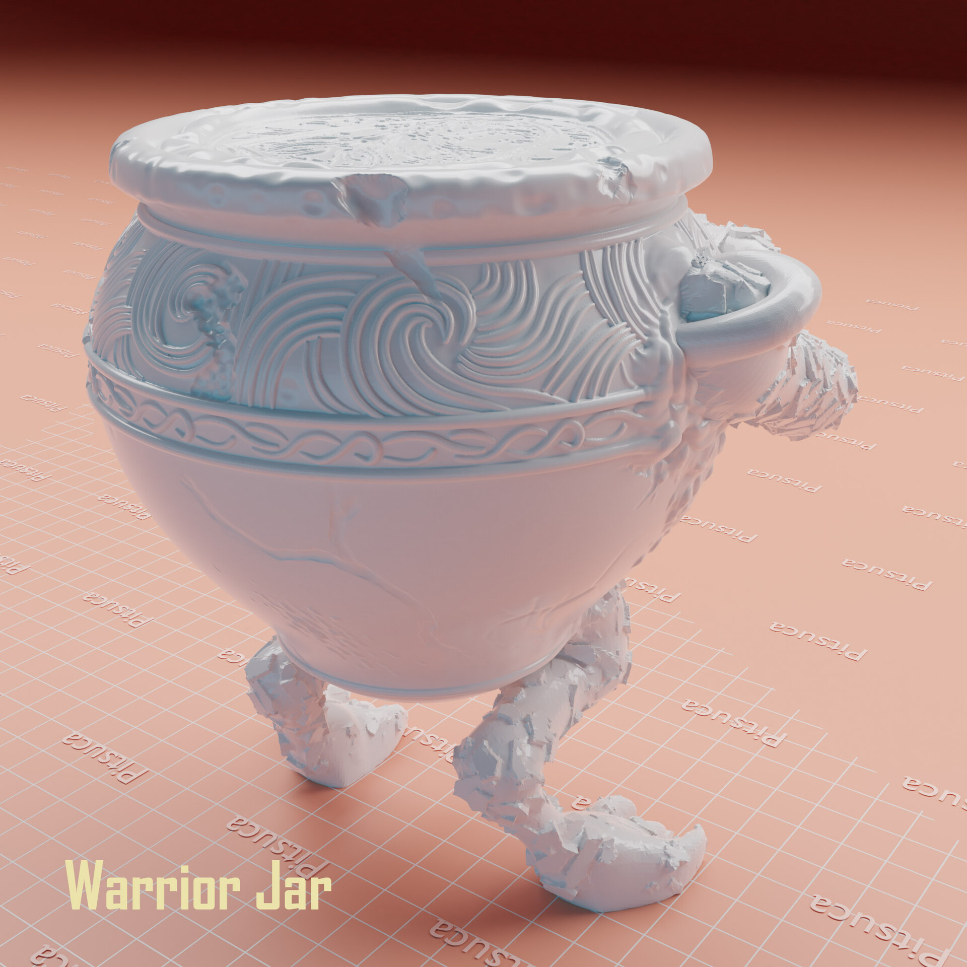 Alexander the warrior jar from elden ring by István Tápai — ProUser.Me