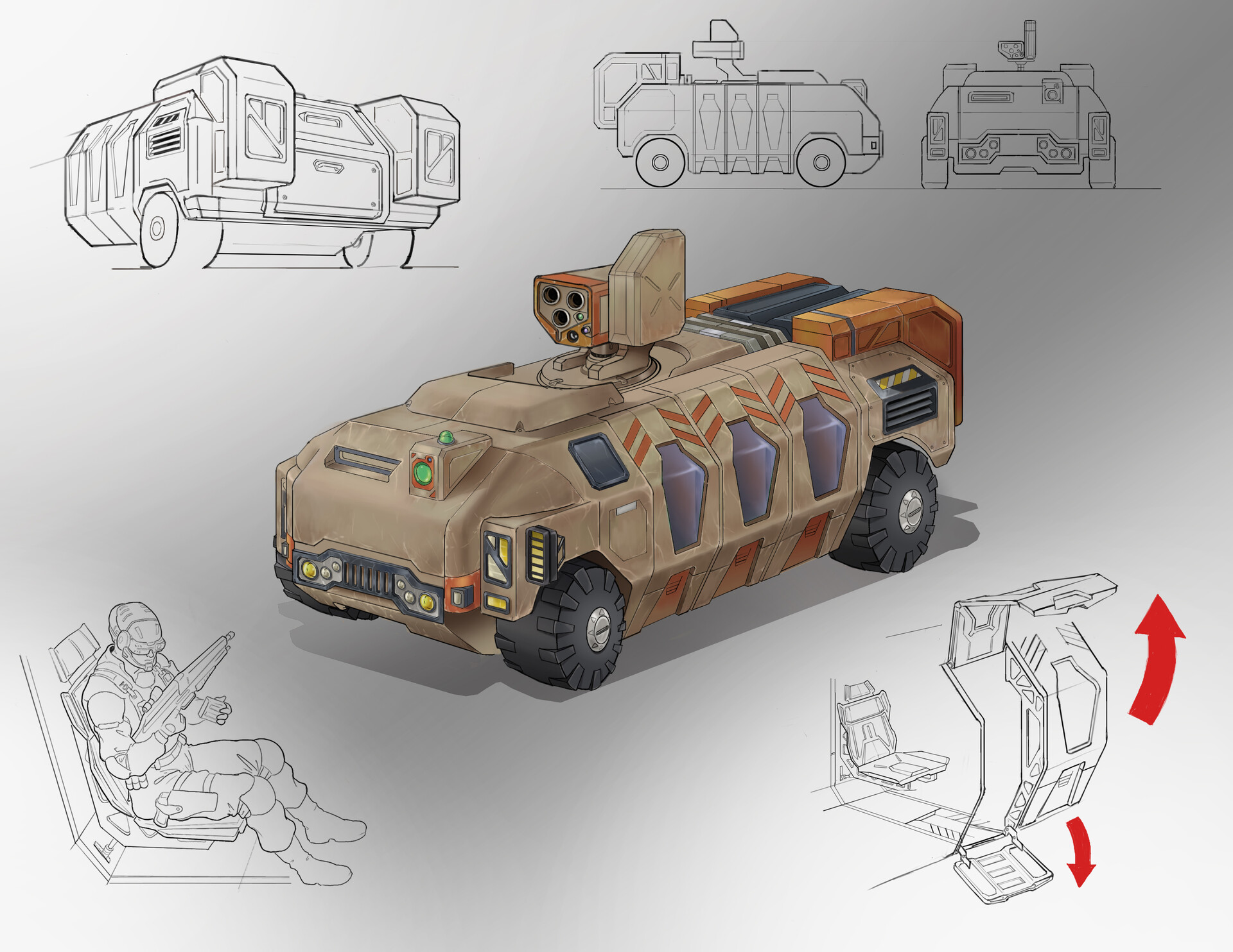 ArtStation - Assault Vehicle Design